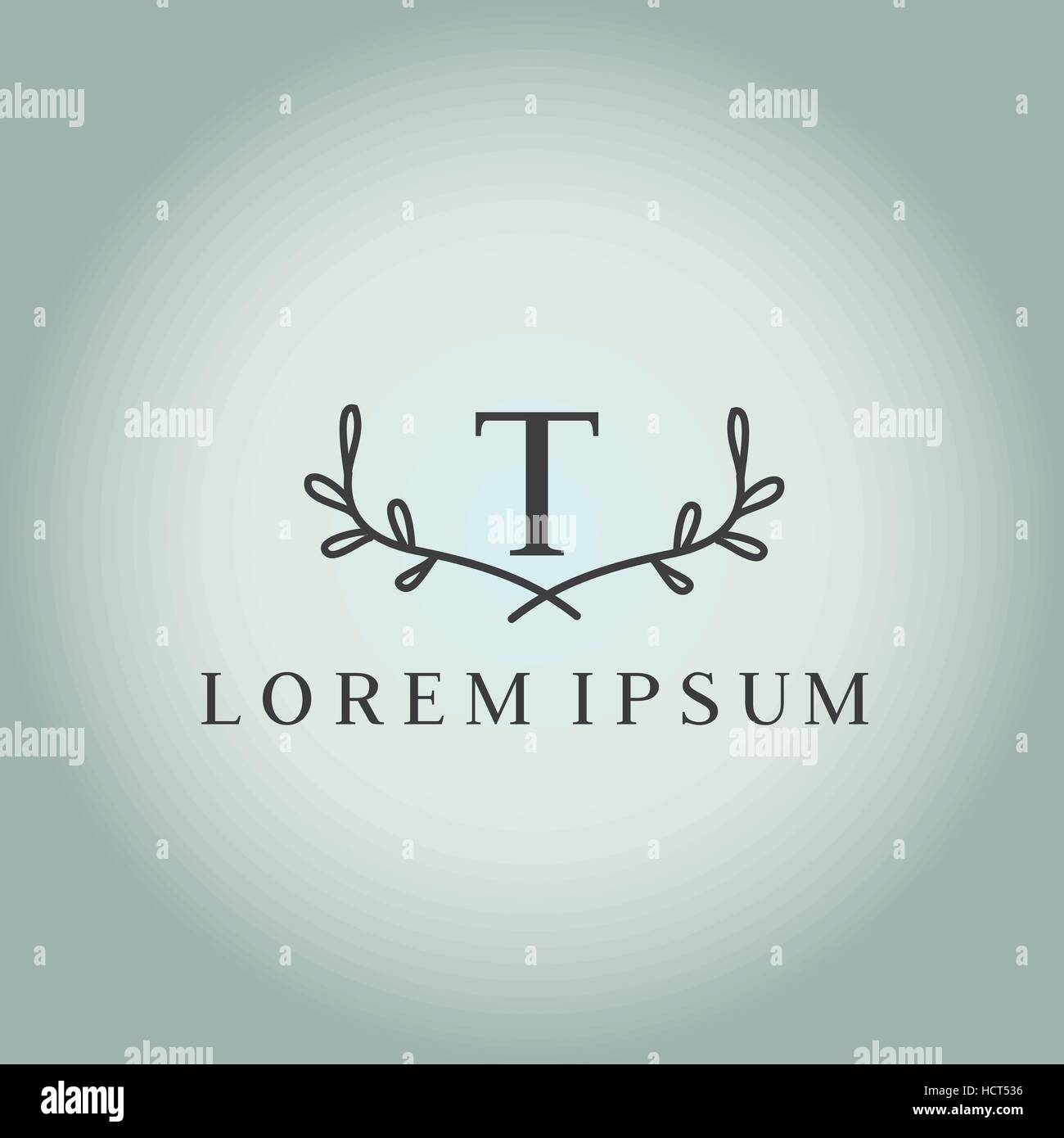 T letter vector logo design template. Luxury monogram for hotel ...