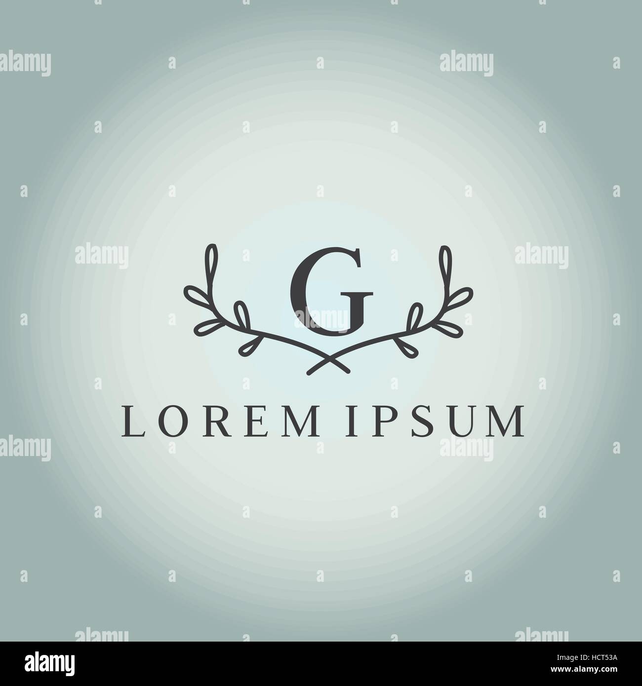 G letter vector logo design template. Luxury monogram for hotel ...