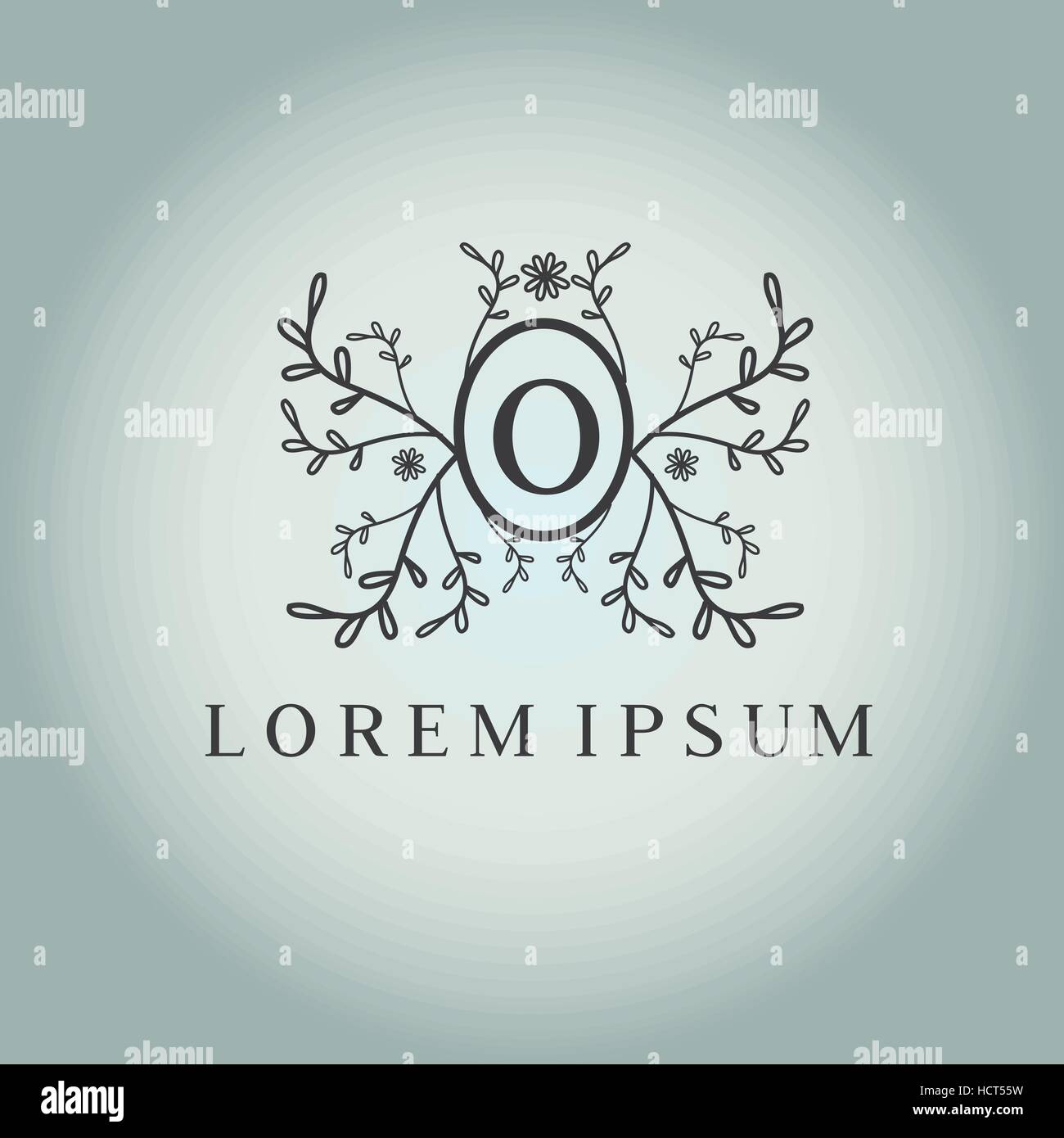 O letter vector logo design template. Luxury monogram for hotel ...