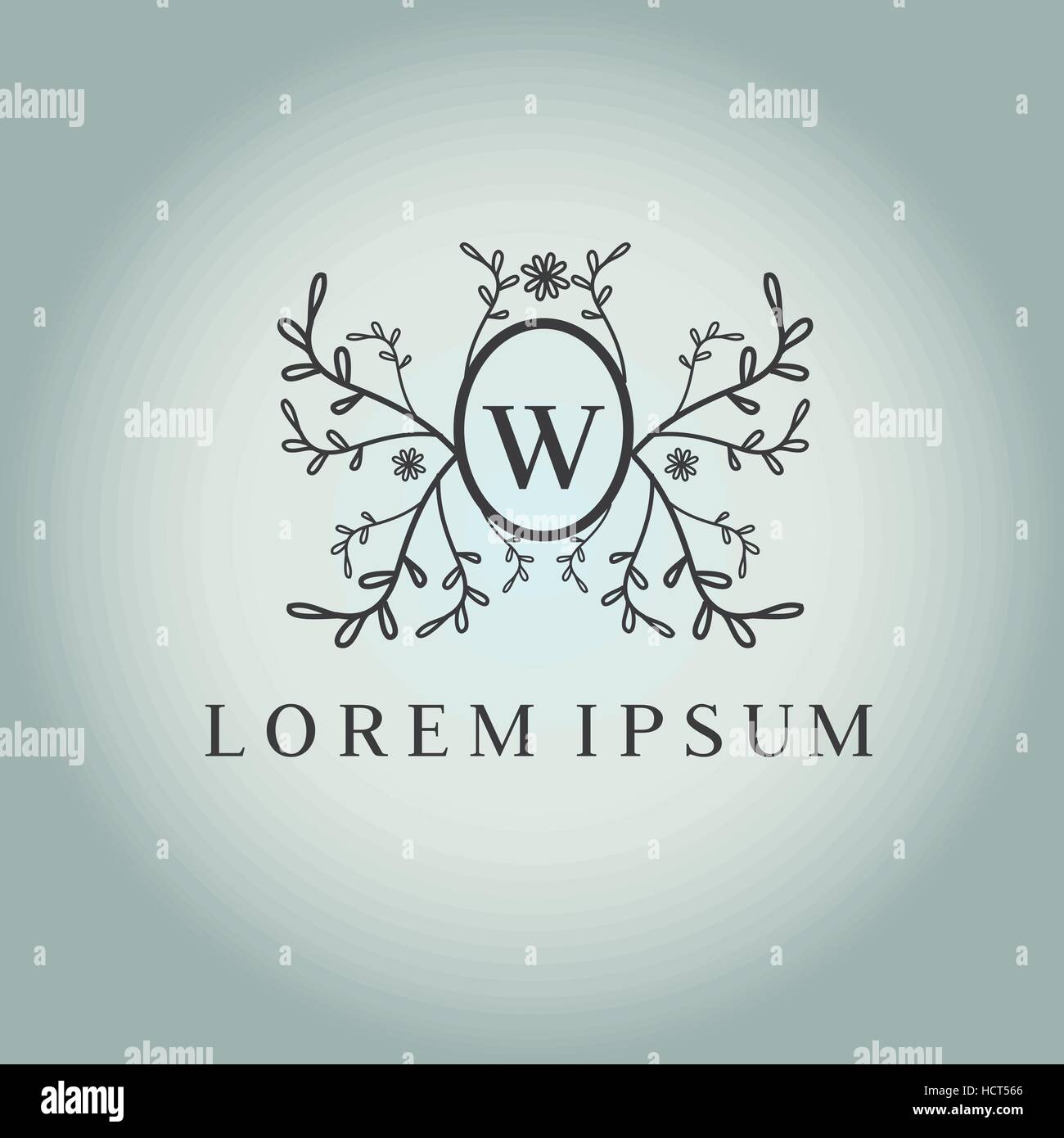 W letter vector logo design template. Luxury monogram for hotel ...