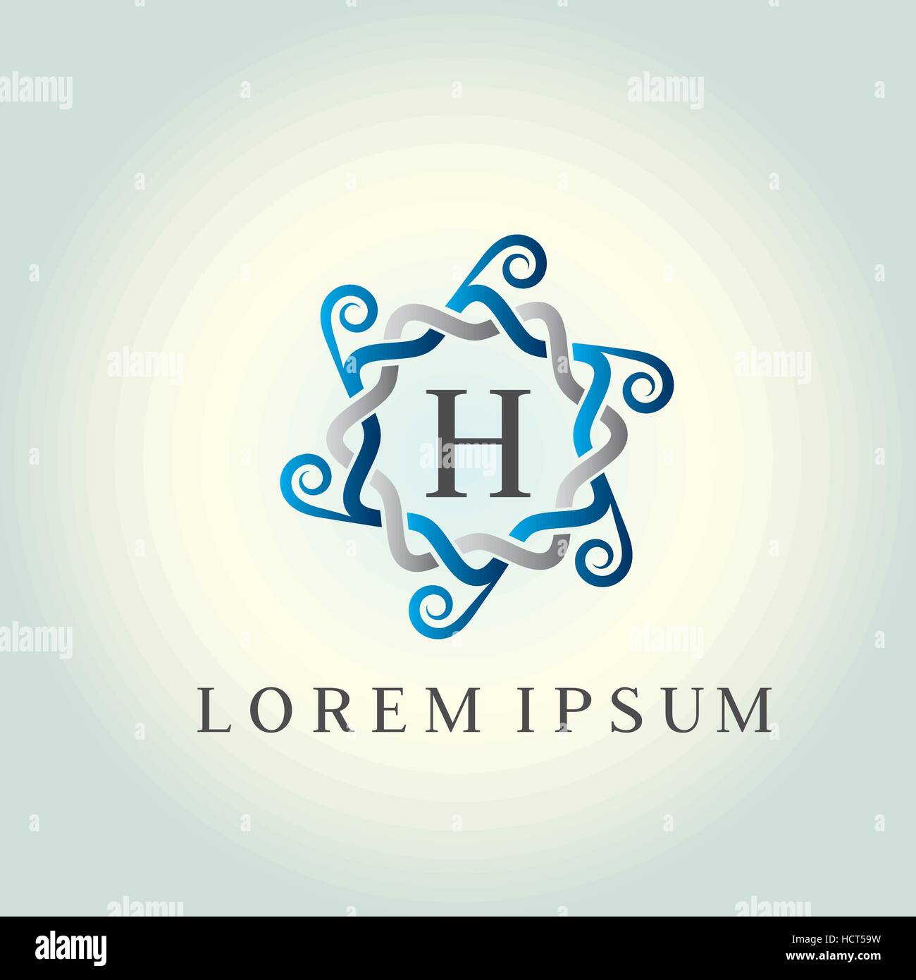 H letter vector logo design template. Luxury monogram for hotel ...