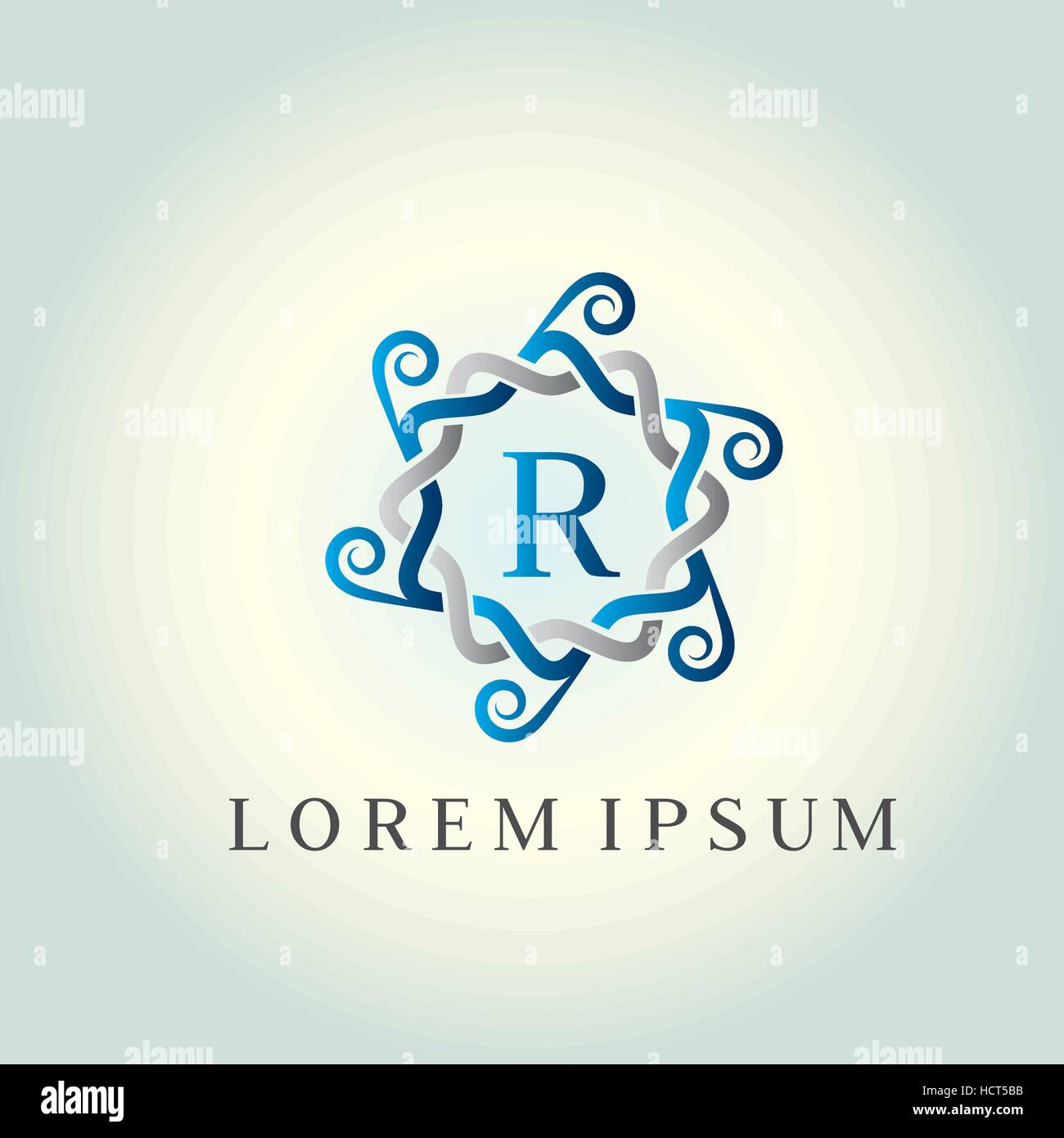 R letter vector logo design template. Luxury monogram for hotel ...