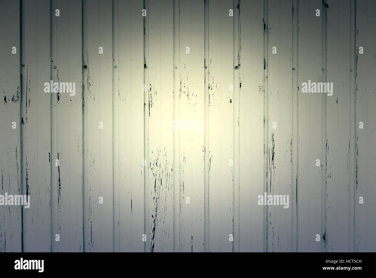 Metal door painted white, detail of a rusty gate and damaged Stock ...