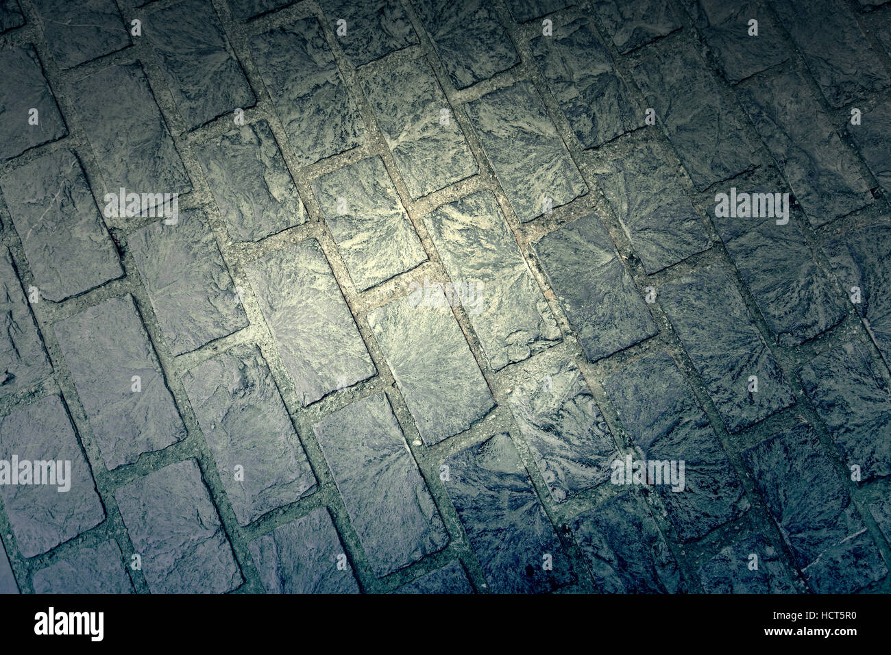 Cobblestone floor, detail of a pedestrian land in the city Stock Photo ...