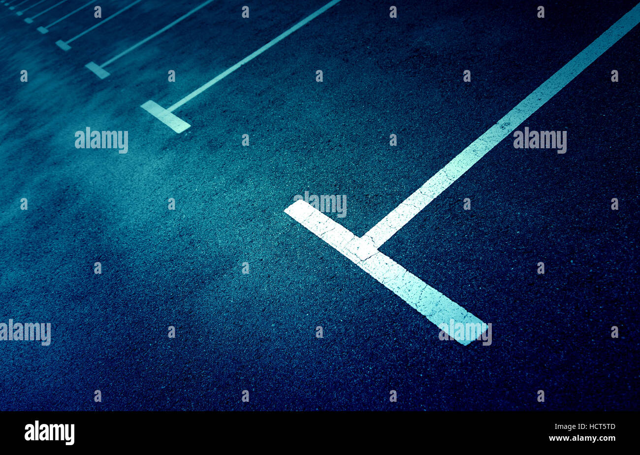 Parking lines, detail of an urban park, city Stock Photo - Alamy