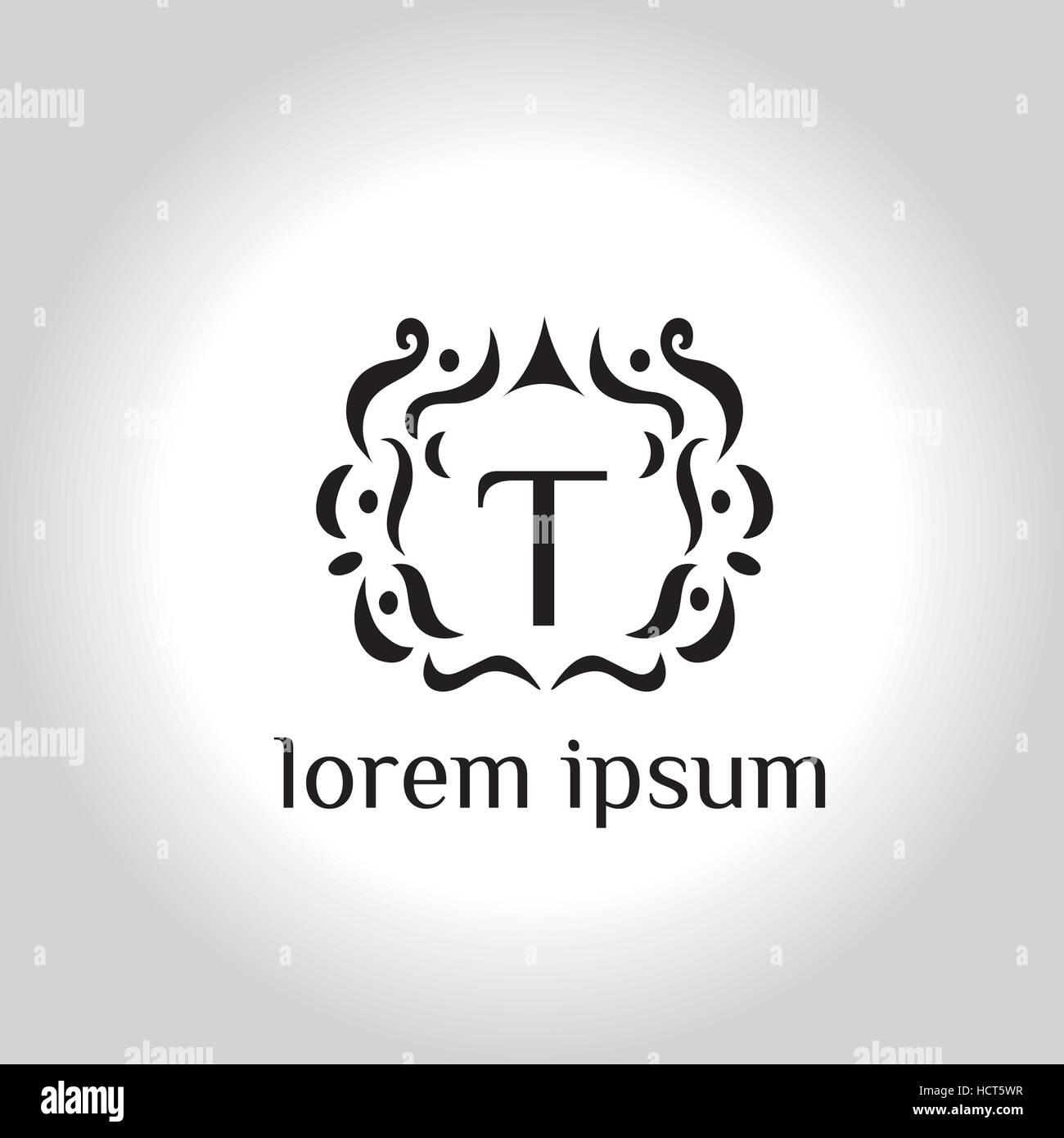 T letter business vector logo design. Initial letter brand identity ...