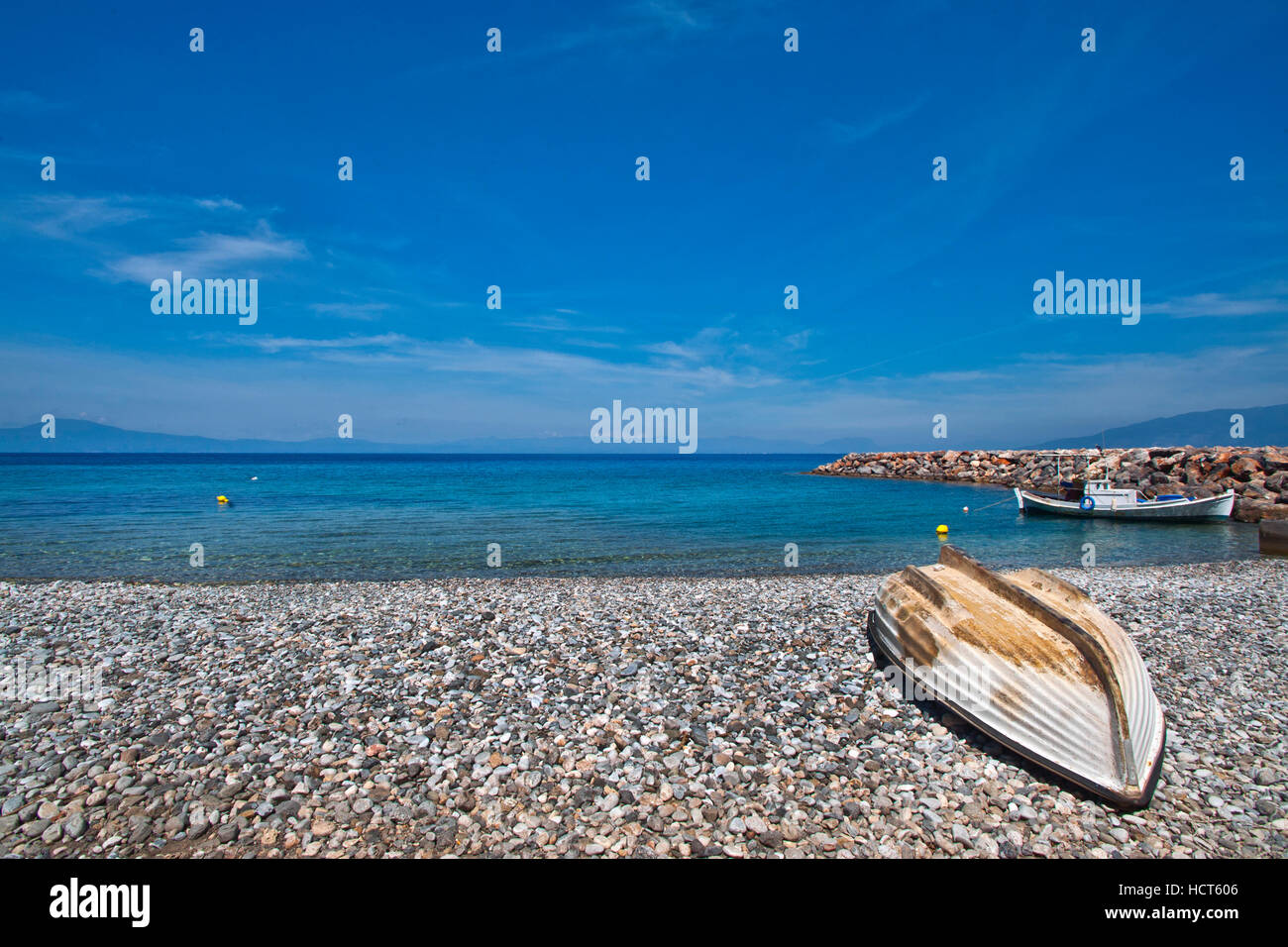 europe, greece, peloponnese, mesinia, kalamata, kitries, beach Stock ...