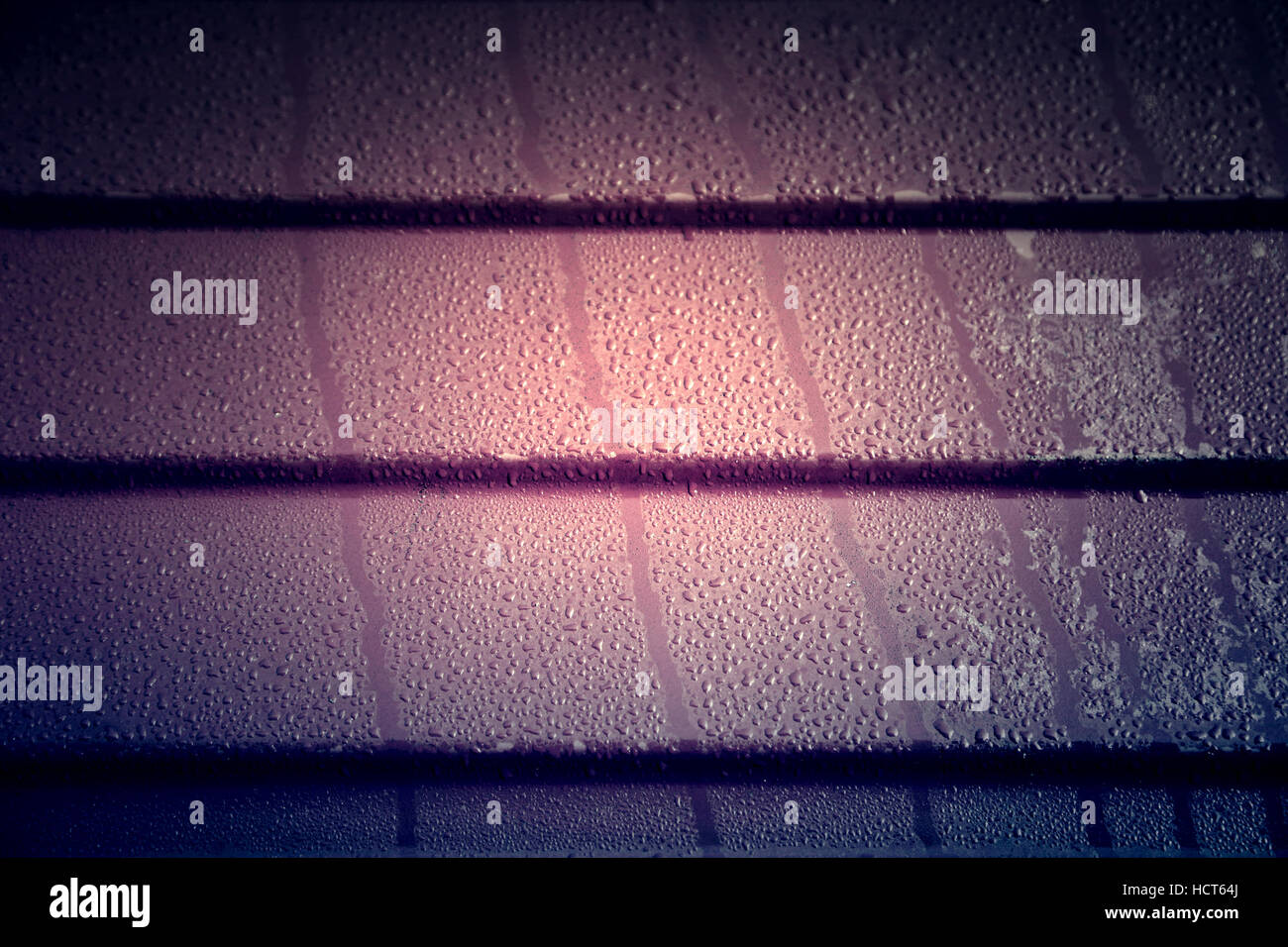 Wet, wet metal surface detail, outdoor textured background Stock Photo ...