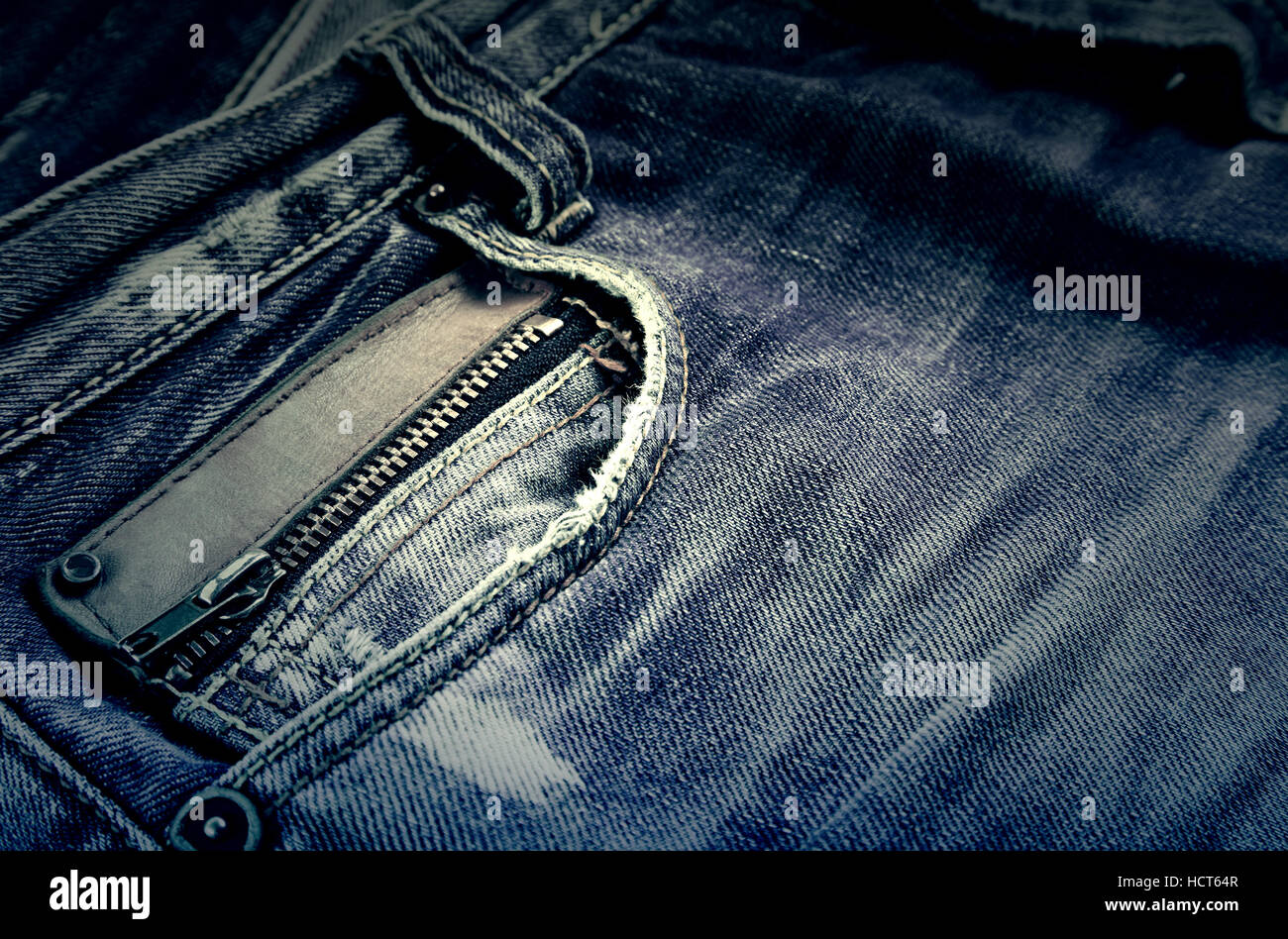 Jeans pocket, detail of casual clothing, pocket detail, modern style ...