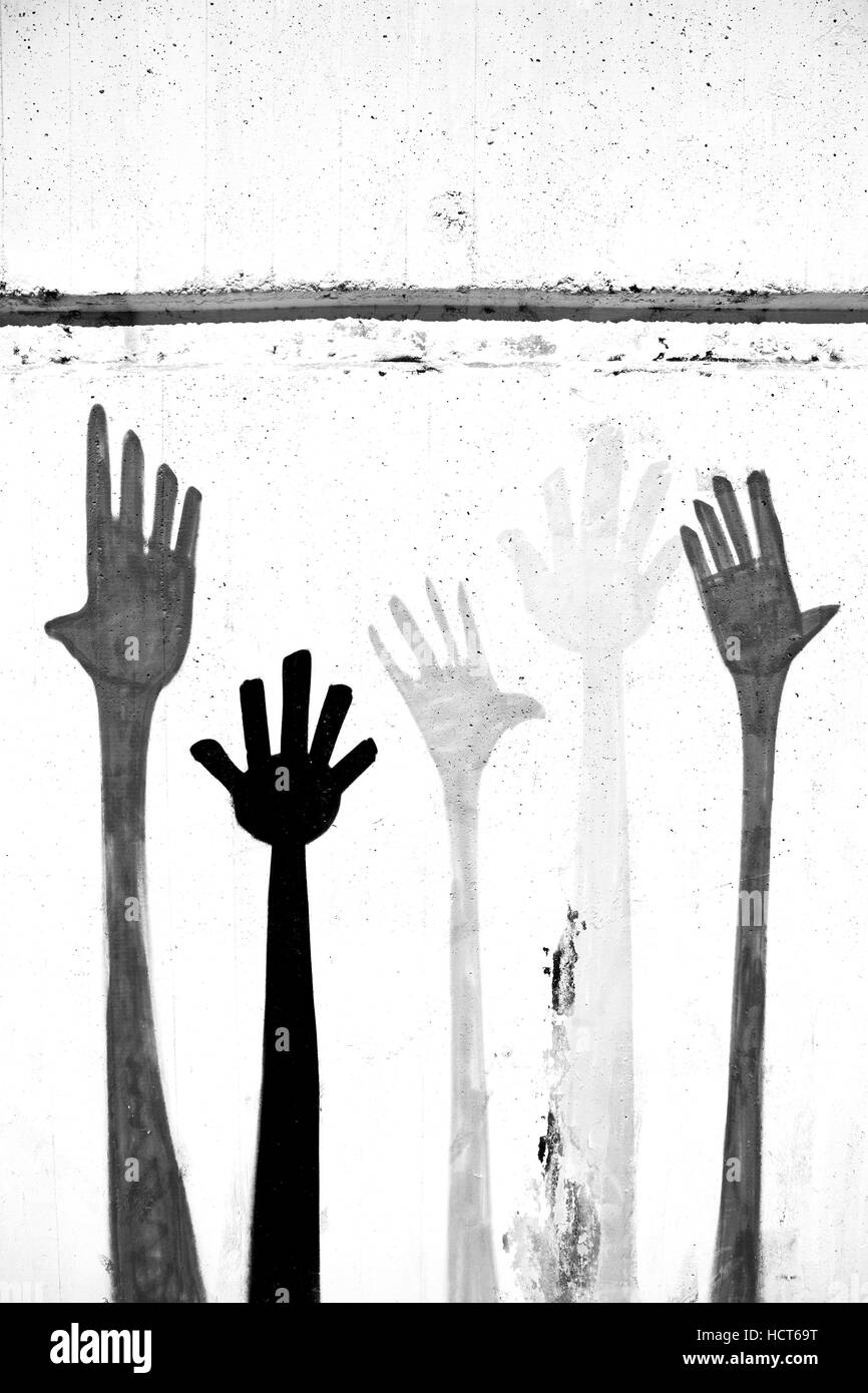 Children paint school wall Black and White Stock Photos & Images - Alamy