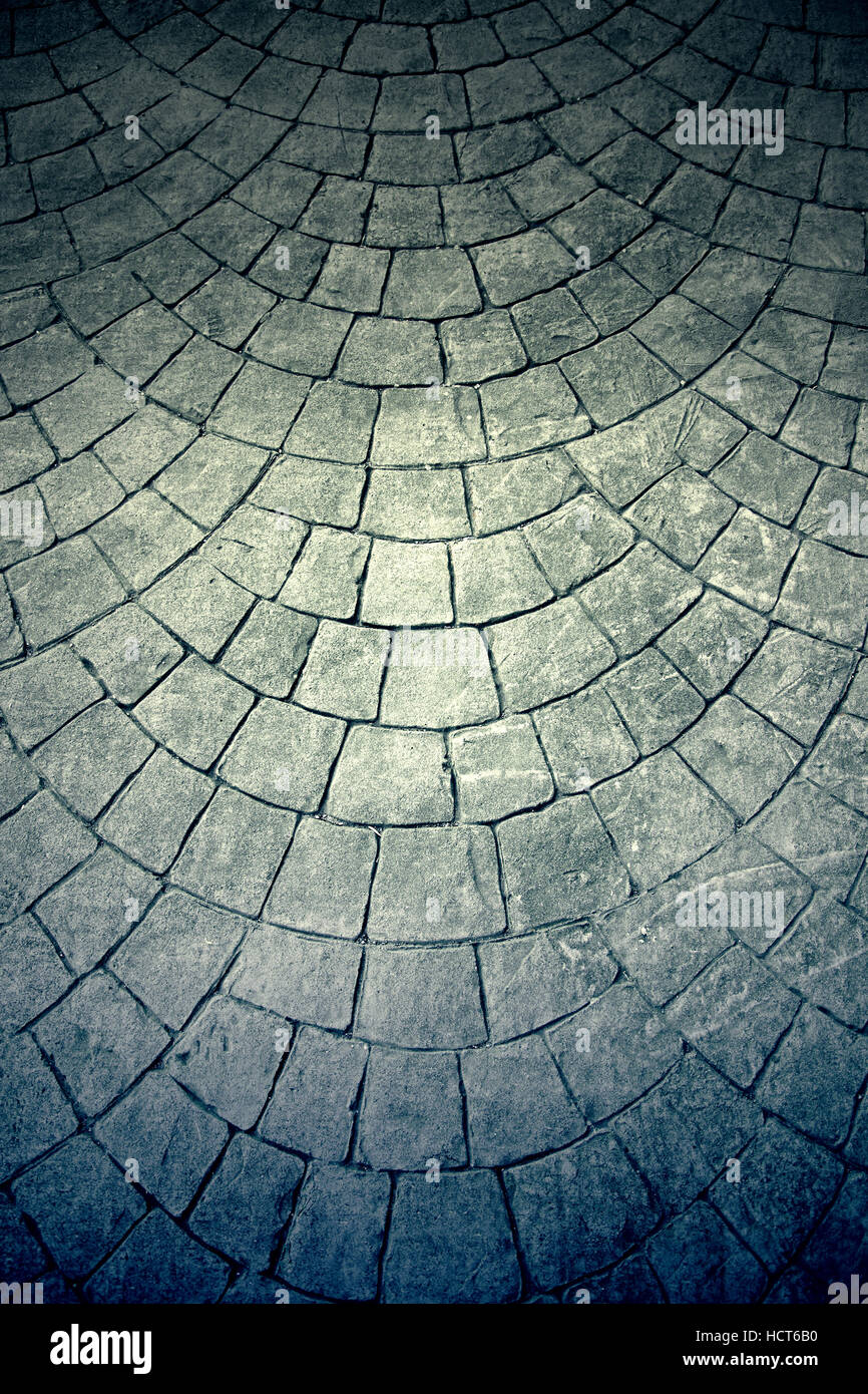 Soil decorated with shapes, decorated detail pavement in the city ...