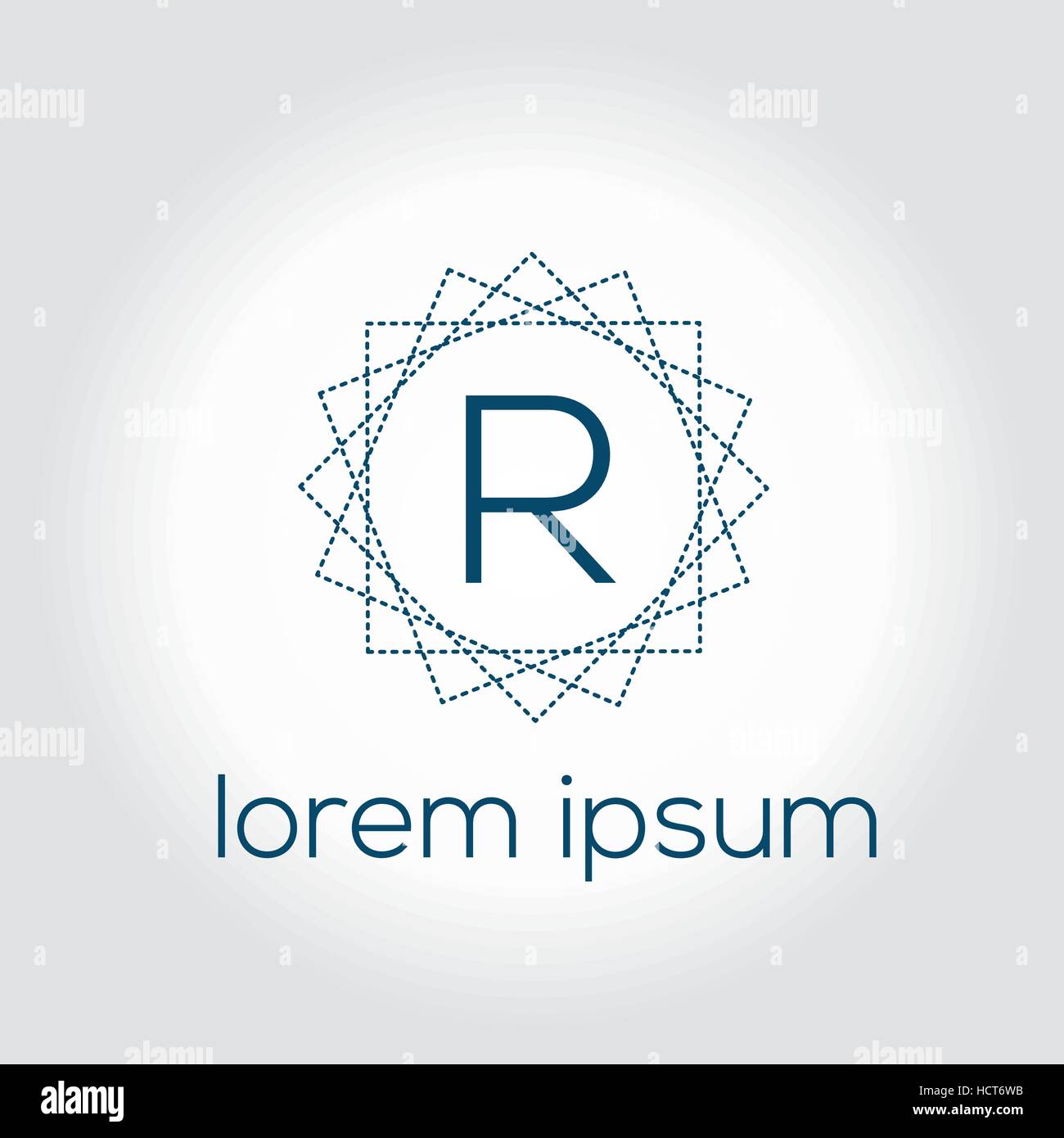 R letter business vector logo design. Initial letter brand identity ...