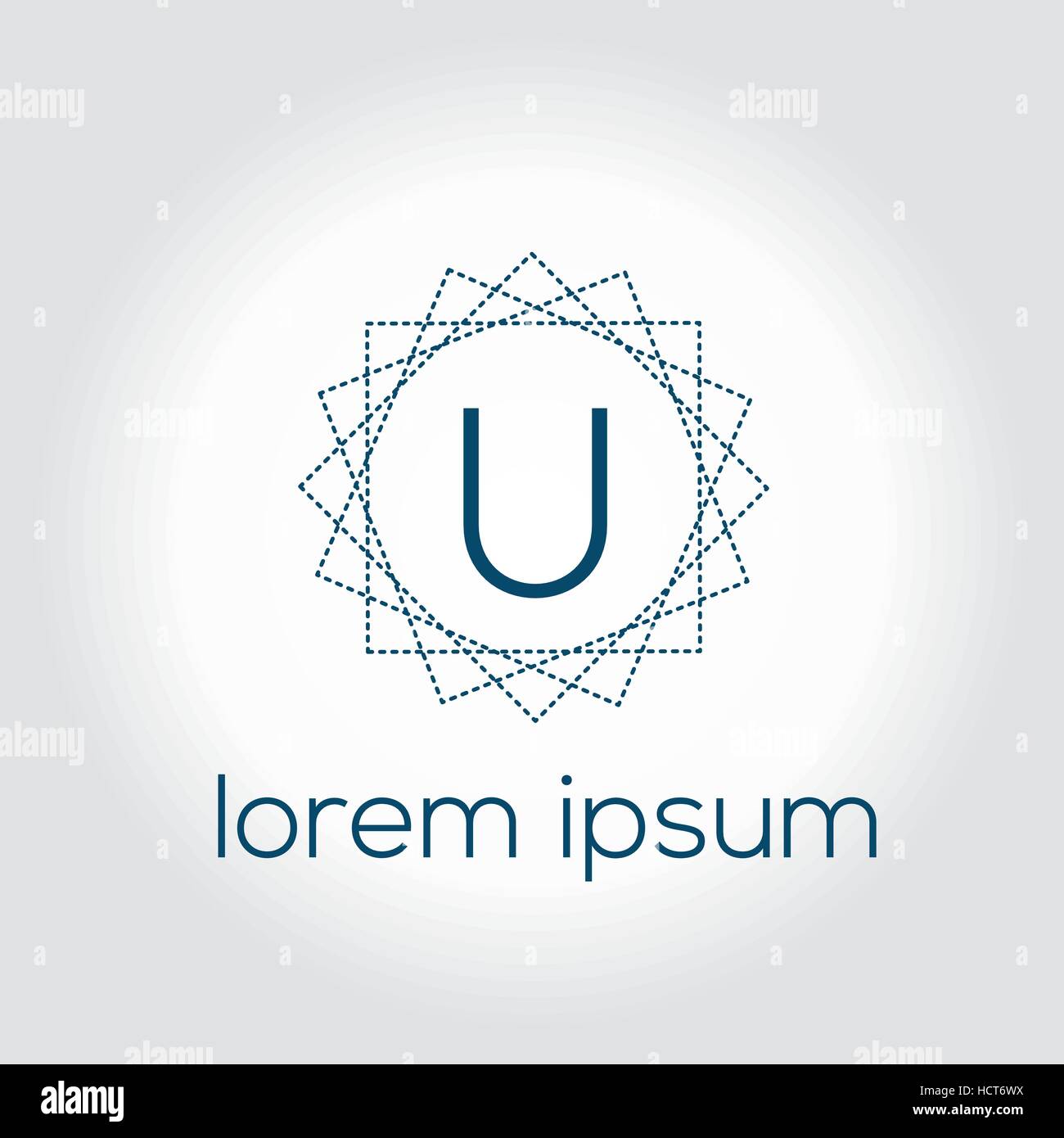 U letter business vector logo design. Initial letter brand identity ...