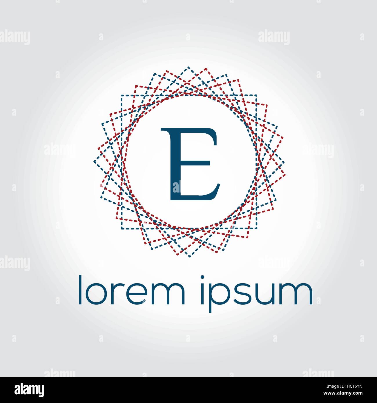 E letter business vector logo design. Initial letter brand identity ...
