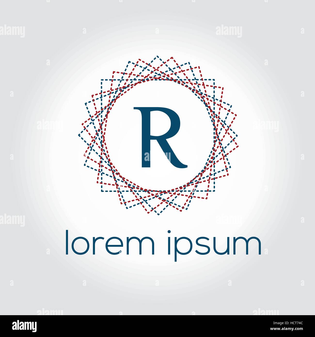 R letter business vector logo design. Initial letter brand identity ...