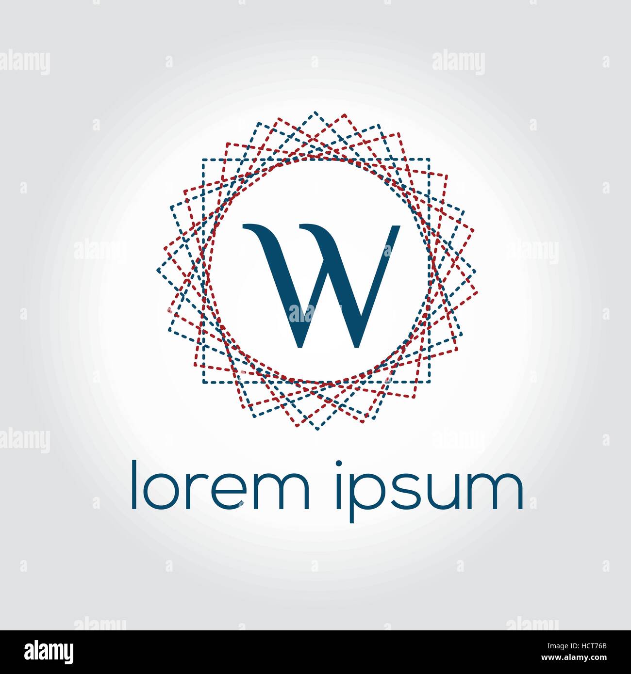 W letter business vector logo design. Initial letter brand identity ...