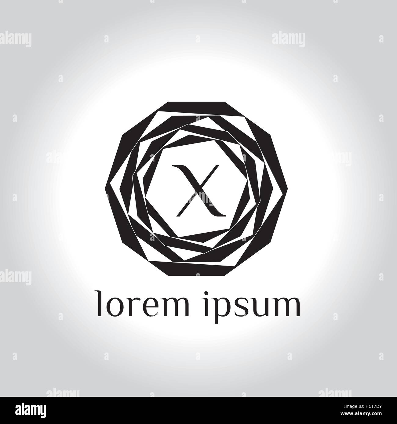 X letter business vector logo design. Initial letter brand identity ...