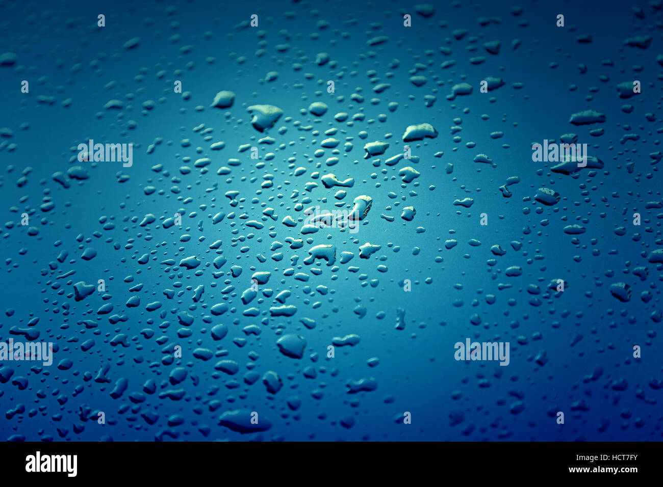 Water drops on the metal, a metal surface detail color by drops of ...