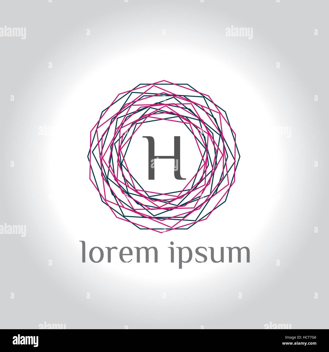 H letter business vector logo design. Initial letter brand identity ...