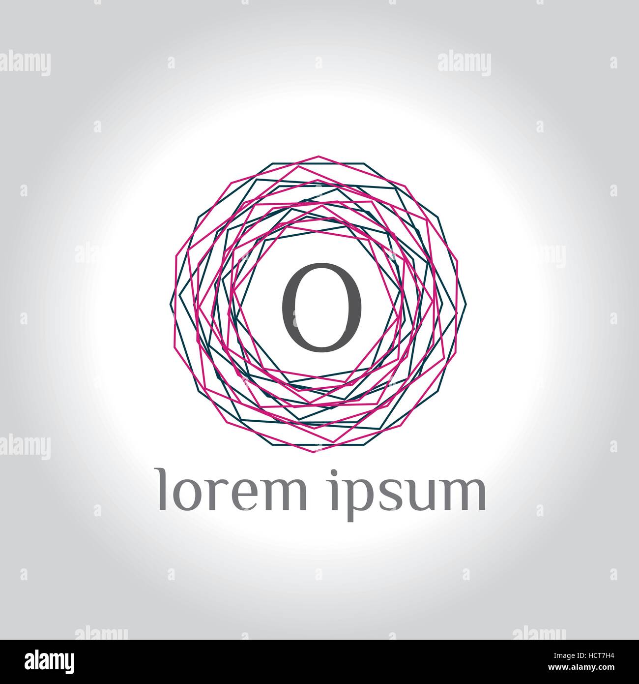 O letter business vector logo design. Initial letter brand identity ...