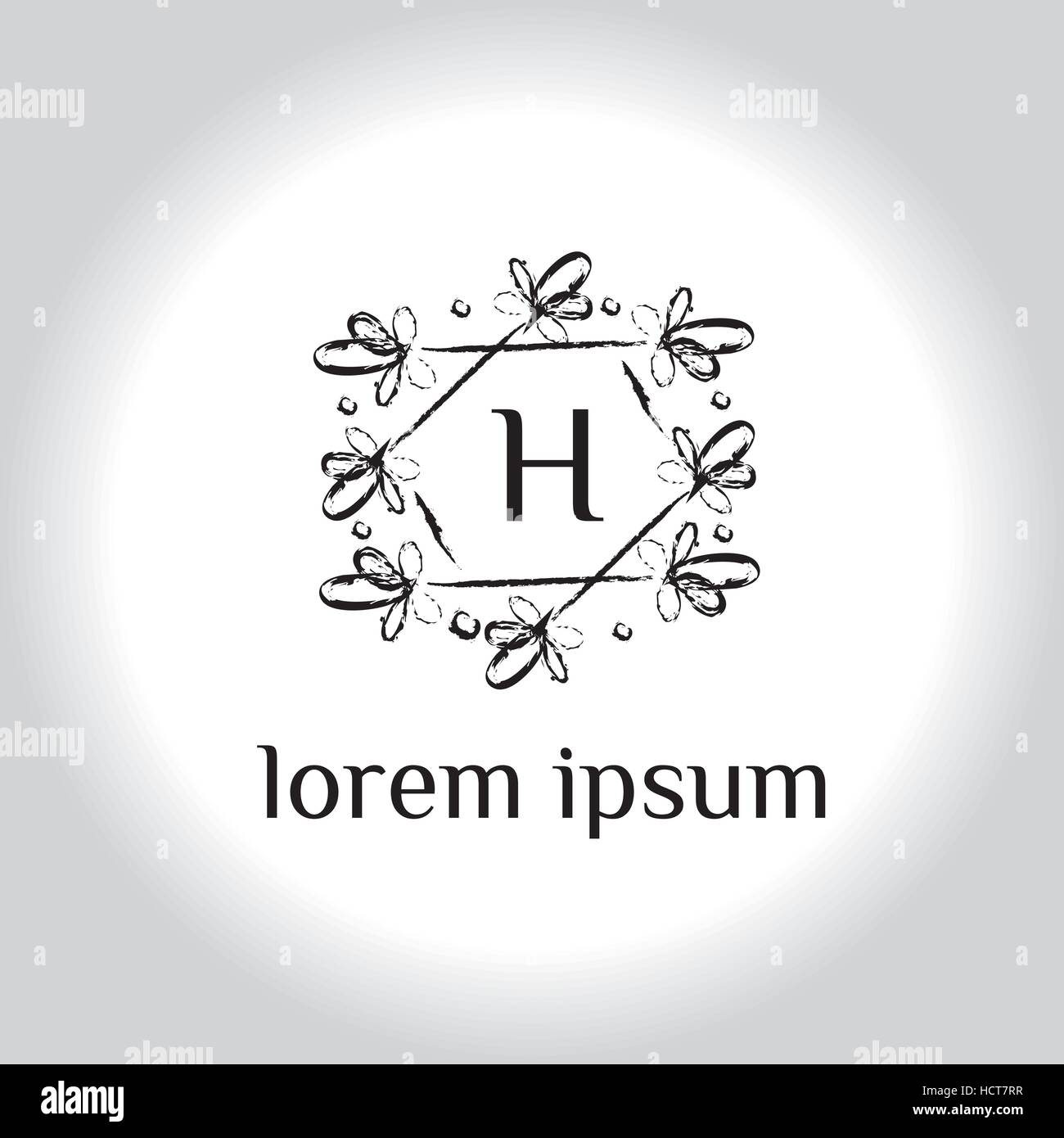 H letter business vector logo design. Initial letter brand identity ...