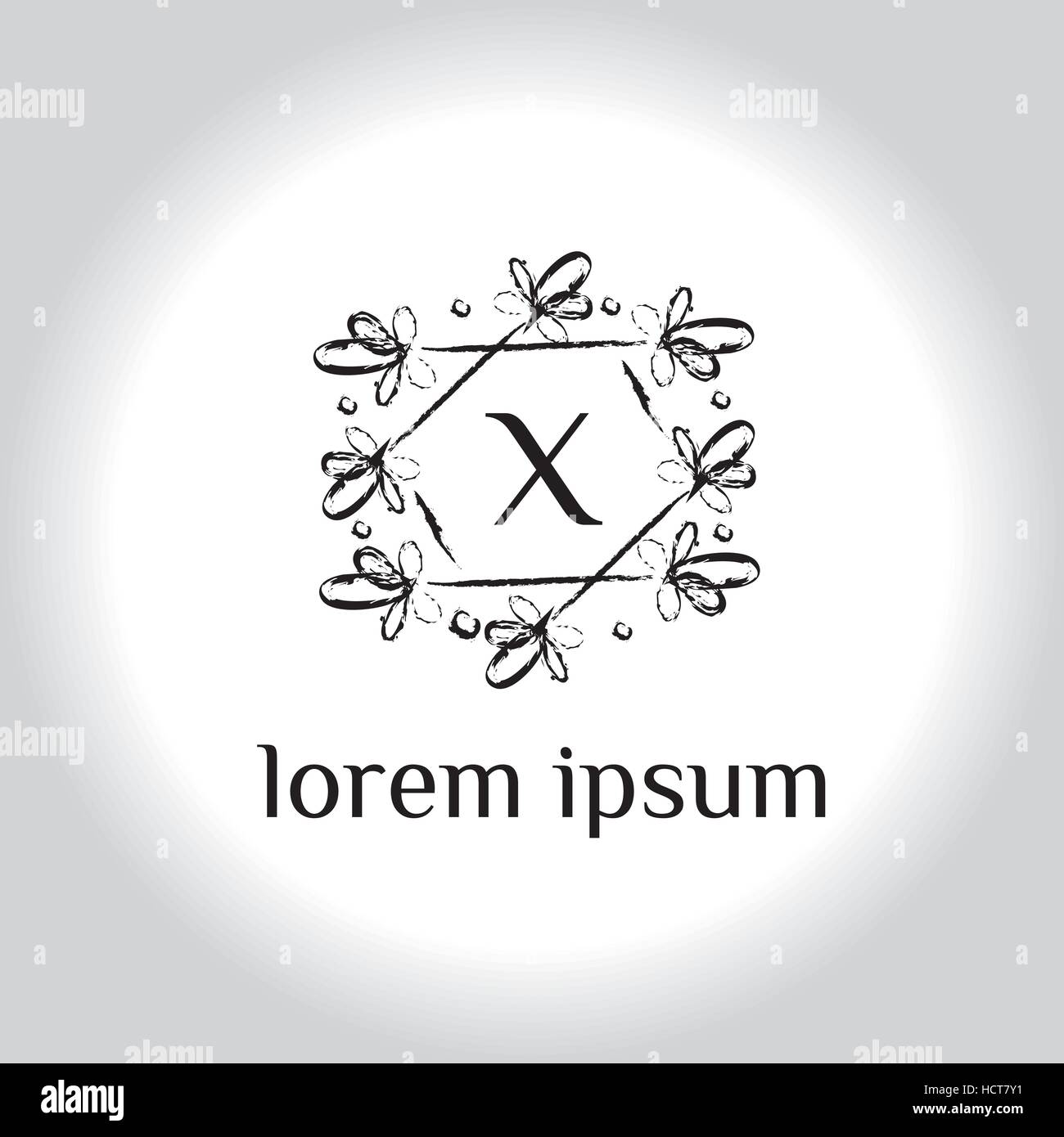 X letter business vector logo design. Initial letter brand identity ...