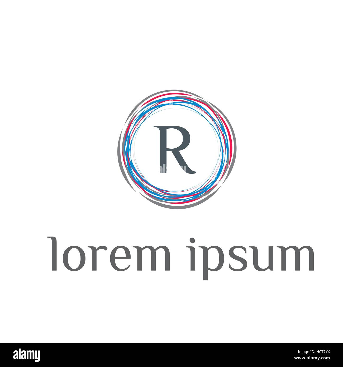 R letter business vector logo design. Initial letter brand identity ...