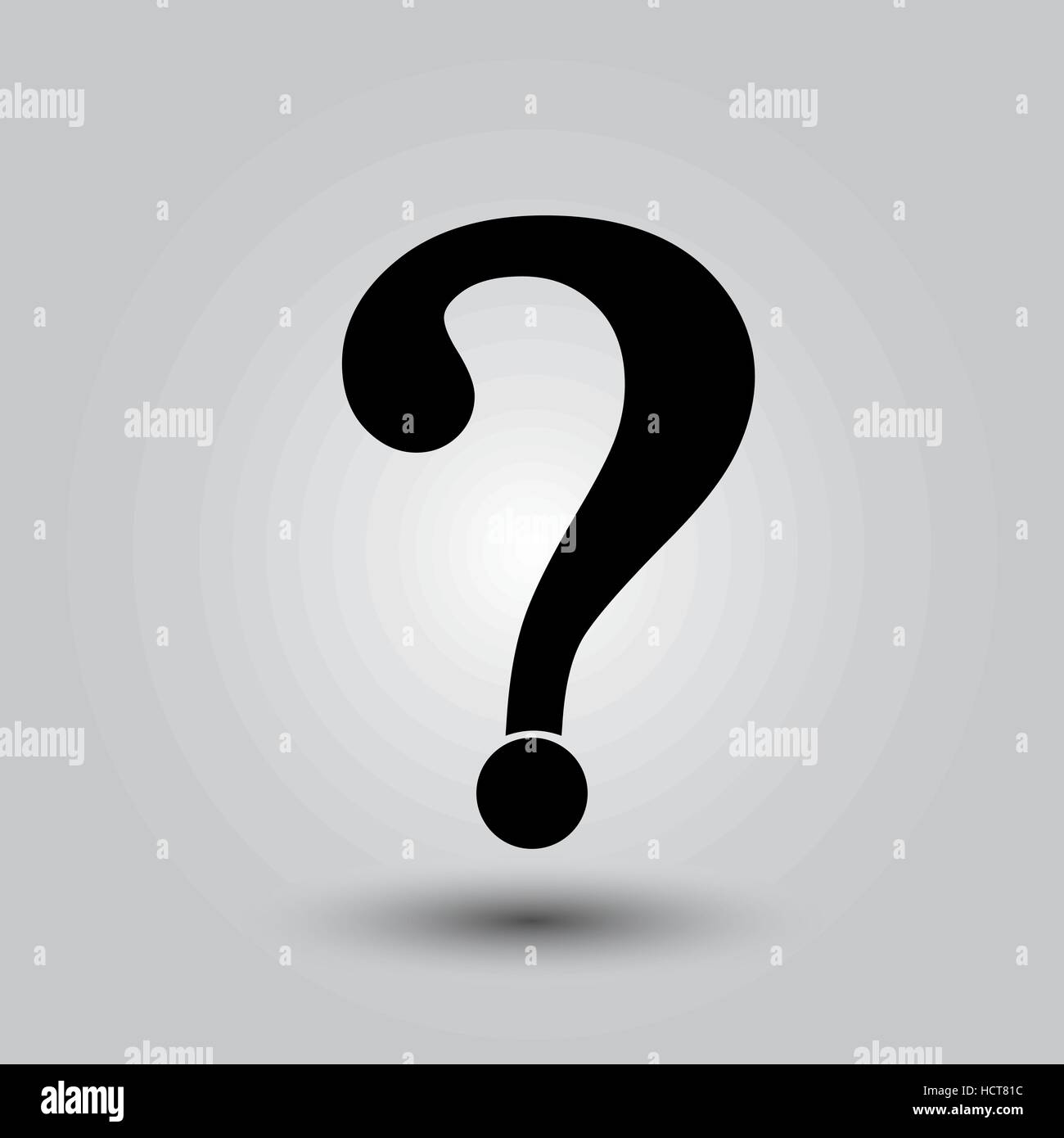 Question mark sign icon, vector illustration. Flat design style Stock ...