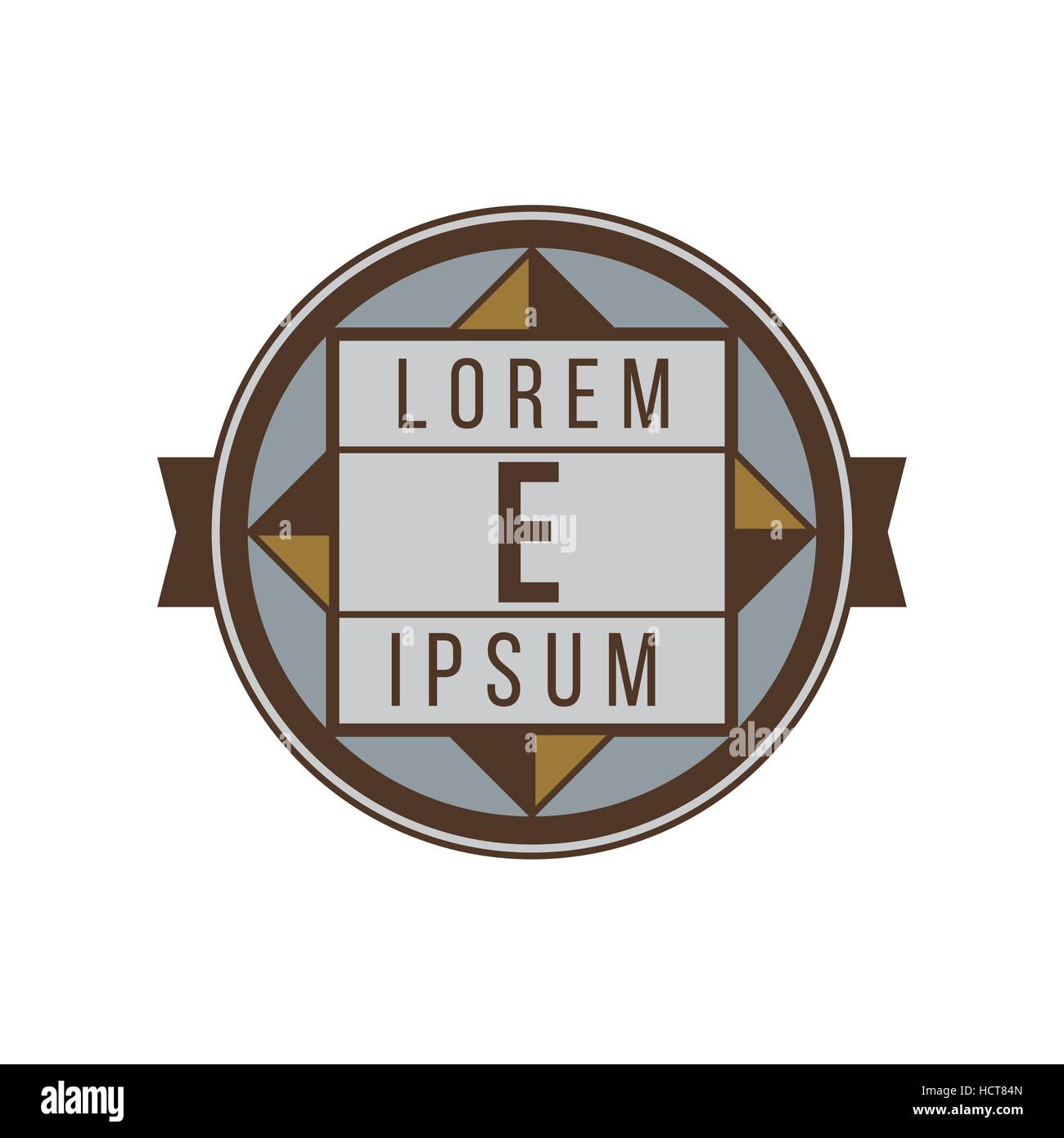 E letter business vector logo design. Initial letter brand identity ...