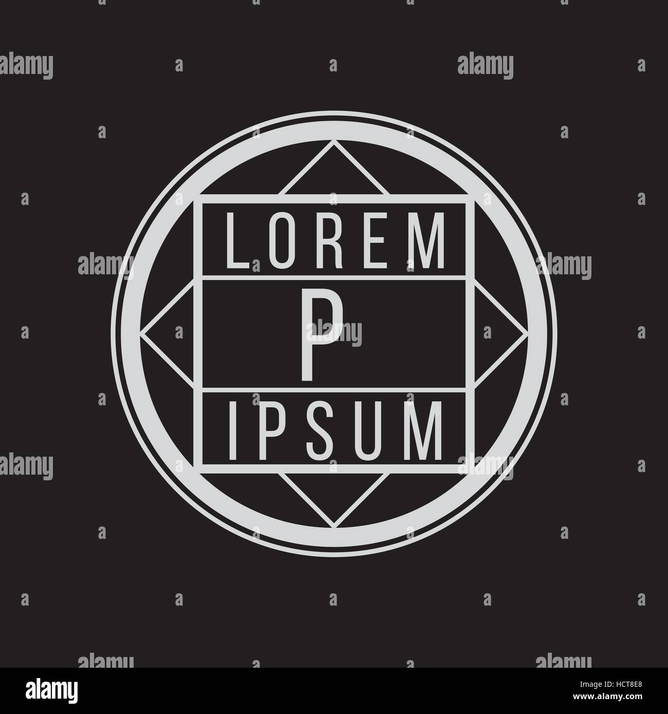 P letter business vector logo design. Initial letter brand identity ...