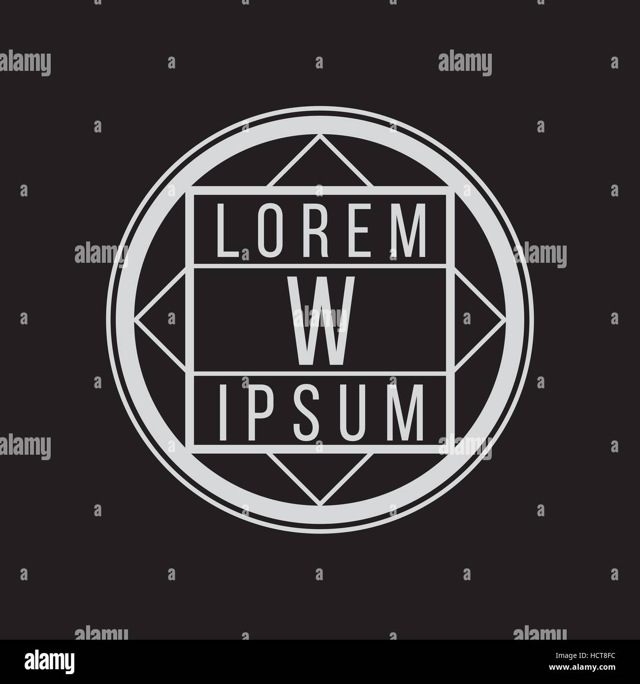 W letter business vector logo design. Initial letter brand identity ...