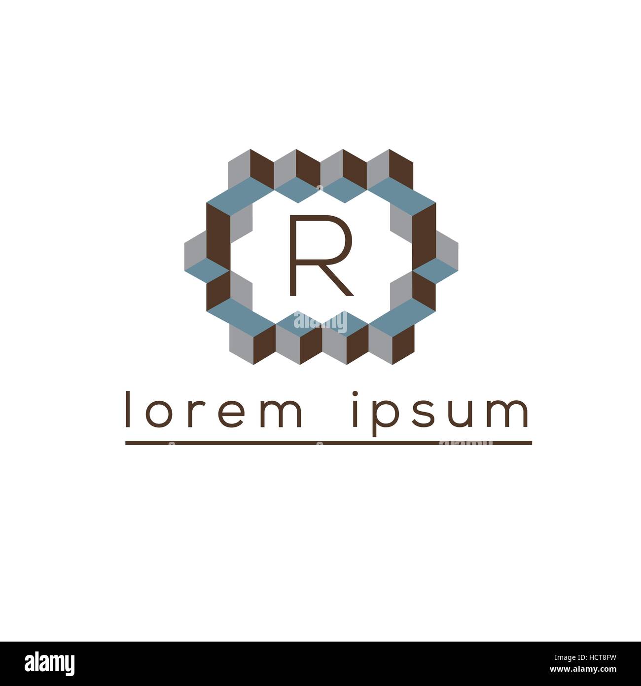 R letter business vector logo design. Initial letter brand identity ...