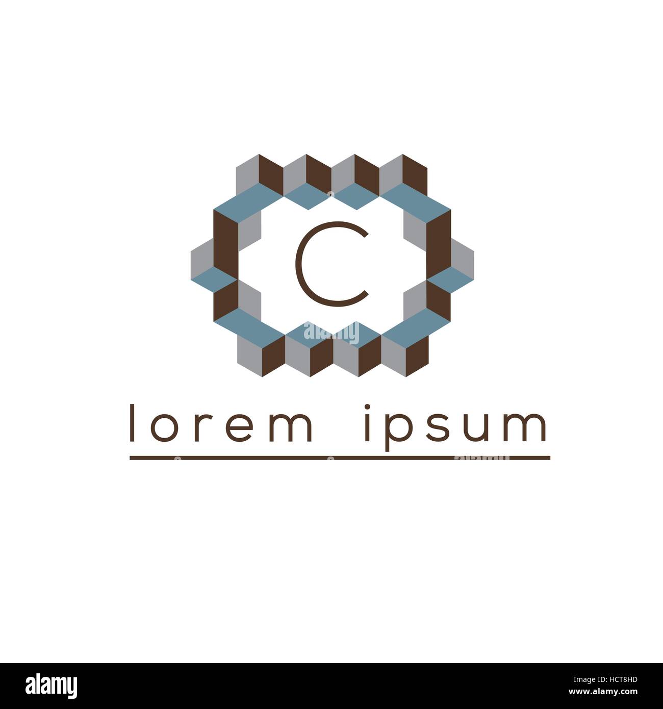 C letter business vector logo design. Initial letter brand identity ...