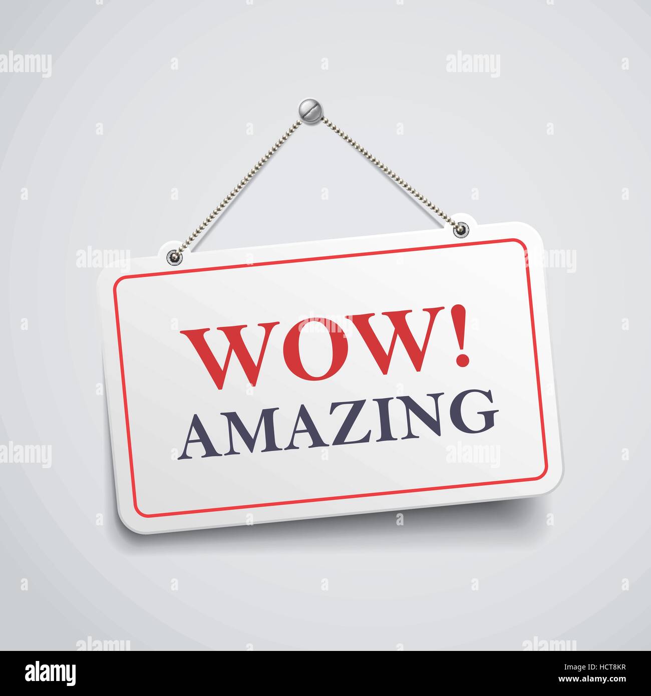 amazing hanging sign isolated on white wall Stock Vector Image & Art ...