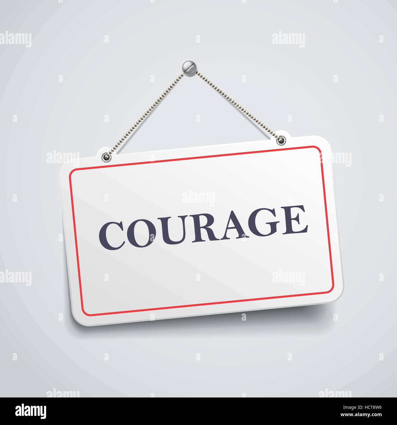 Courage sign Stock Vector Images - Alamy