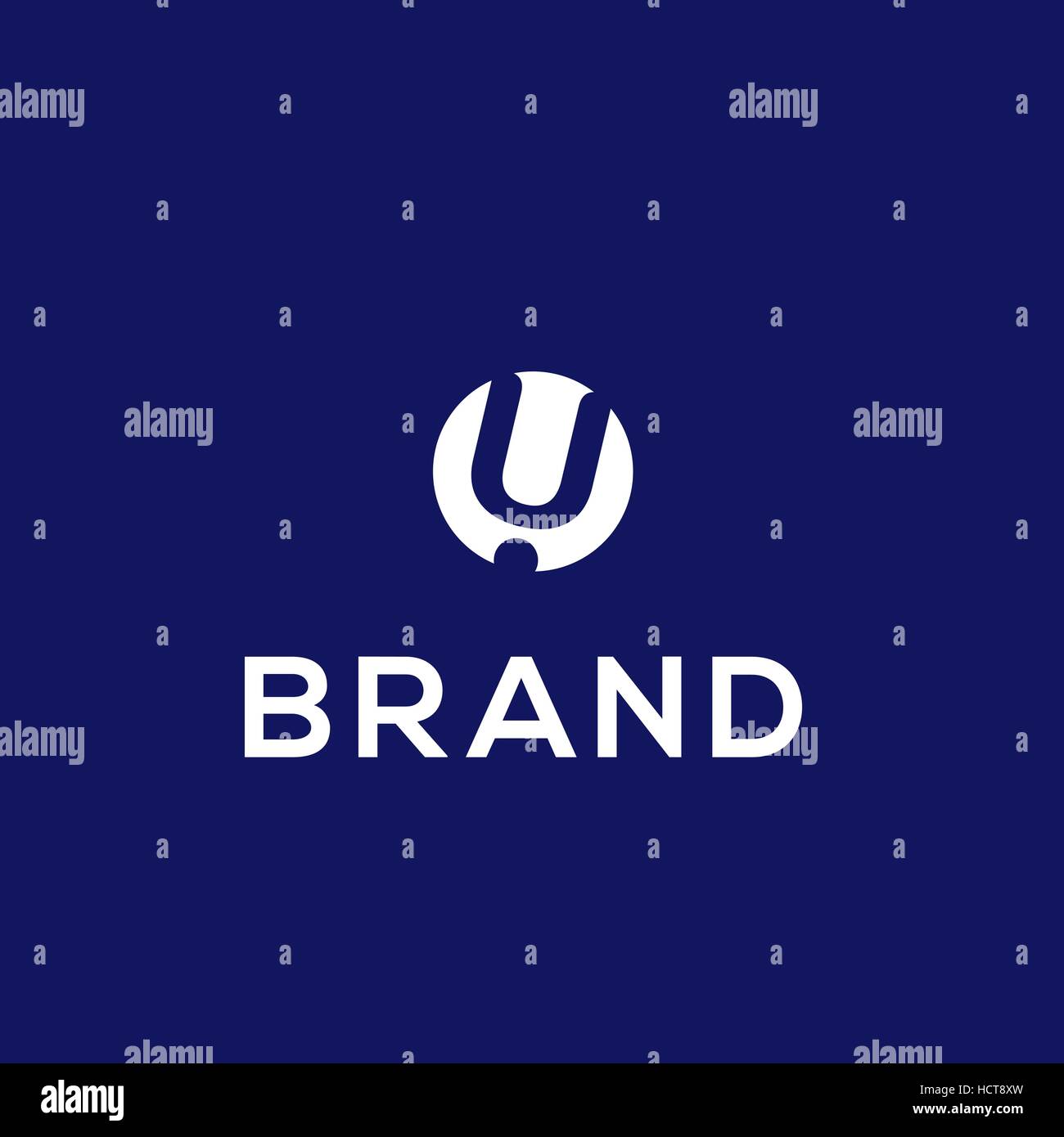 U letter business vector logo design. Initial letter brand identity ...