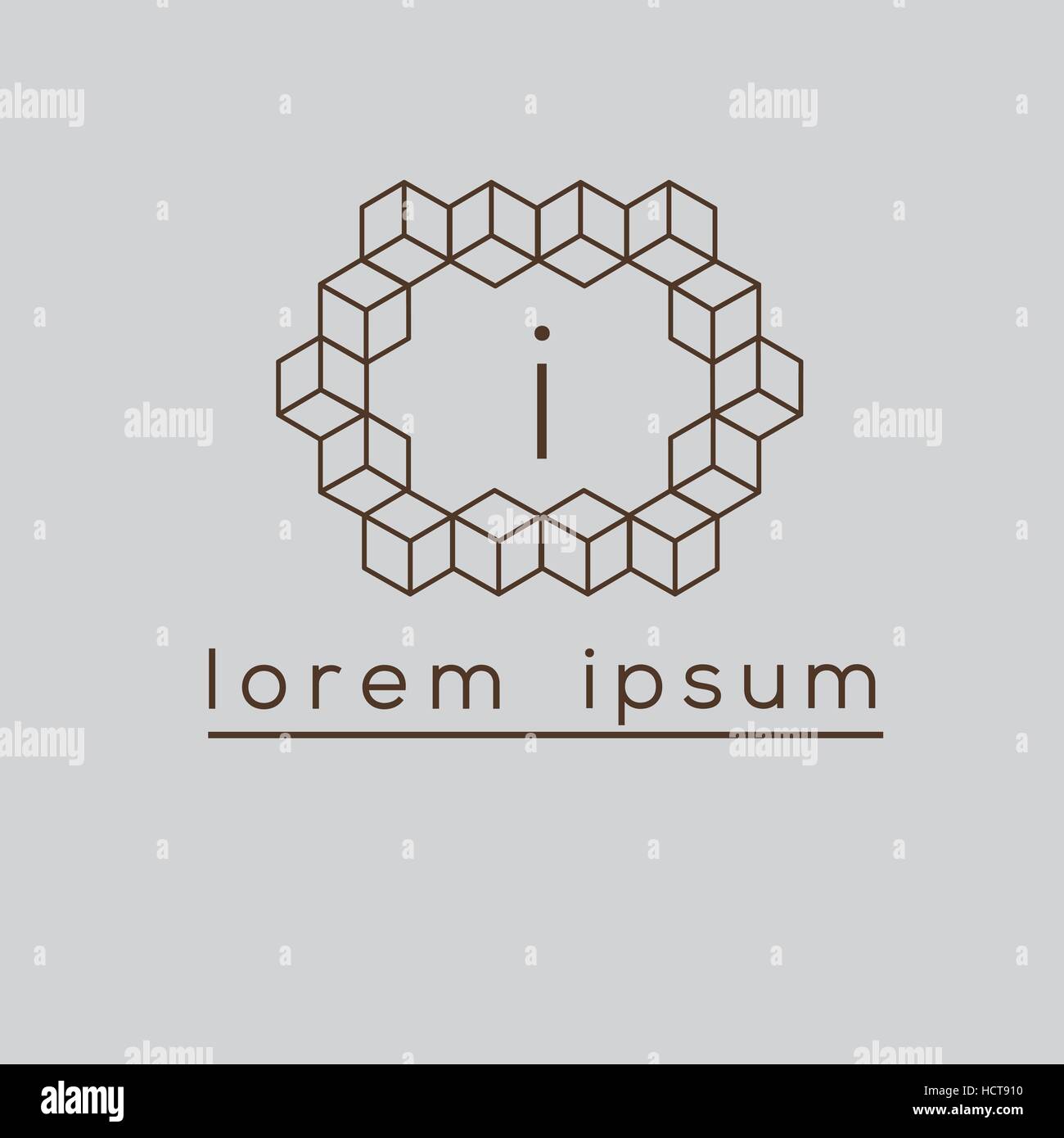 i letter vector logo design template. Luxury monogram for hotel ...