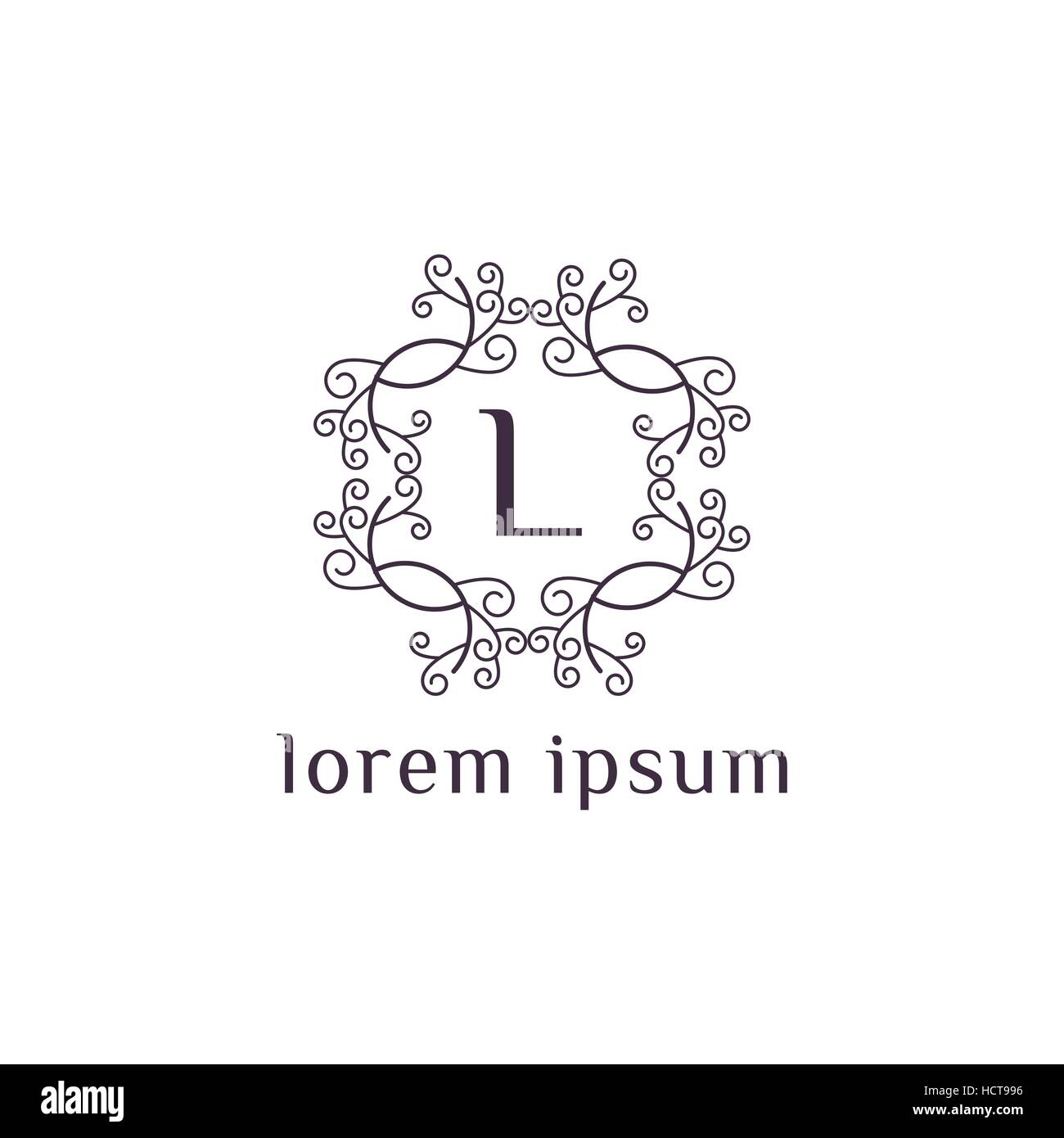L letter business vector logo design. Initial letter brand identity ...