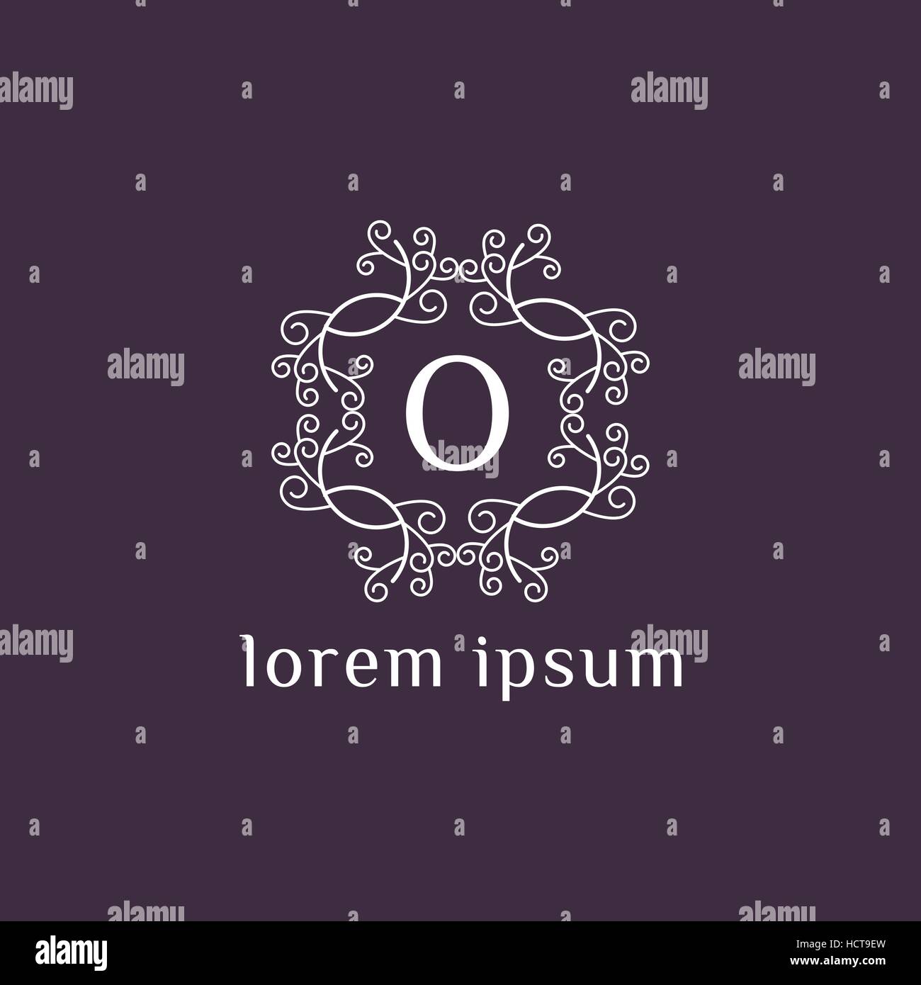 O letter business vector logo design. Initial letter brand identity ...