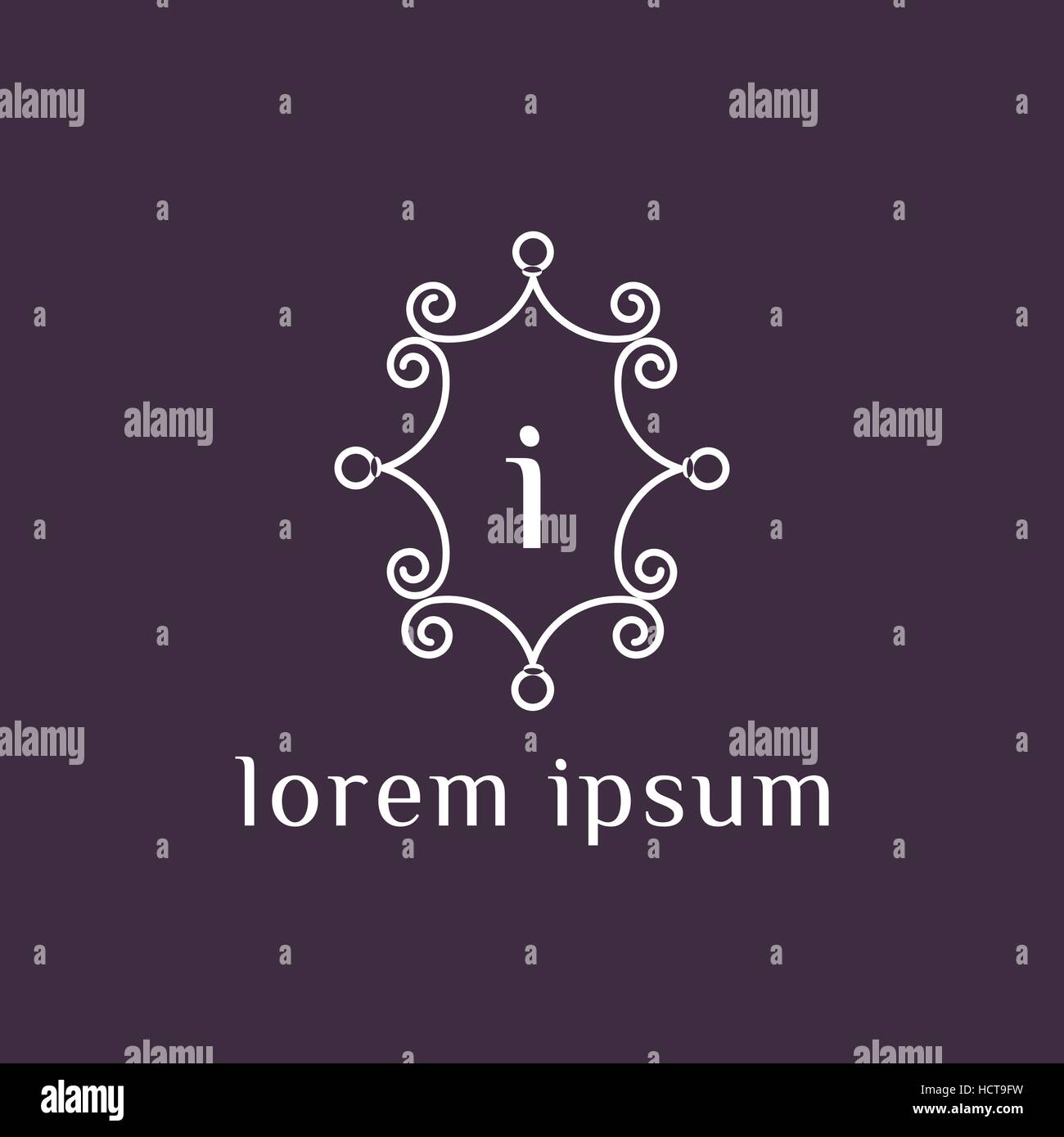 i letter business vector logo design. Initial letter brand identity ...