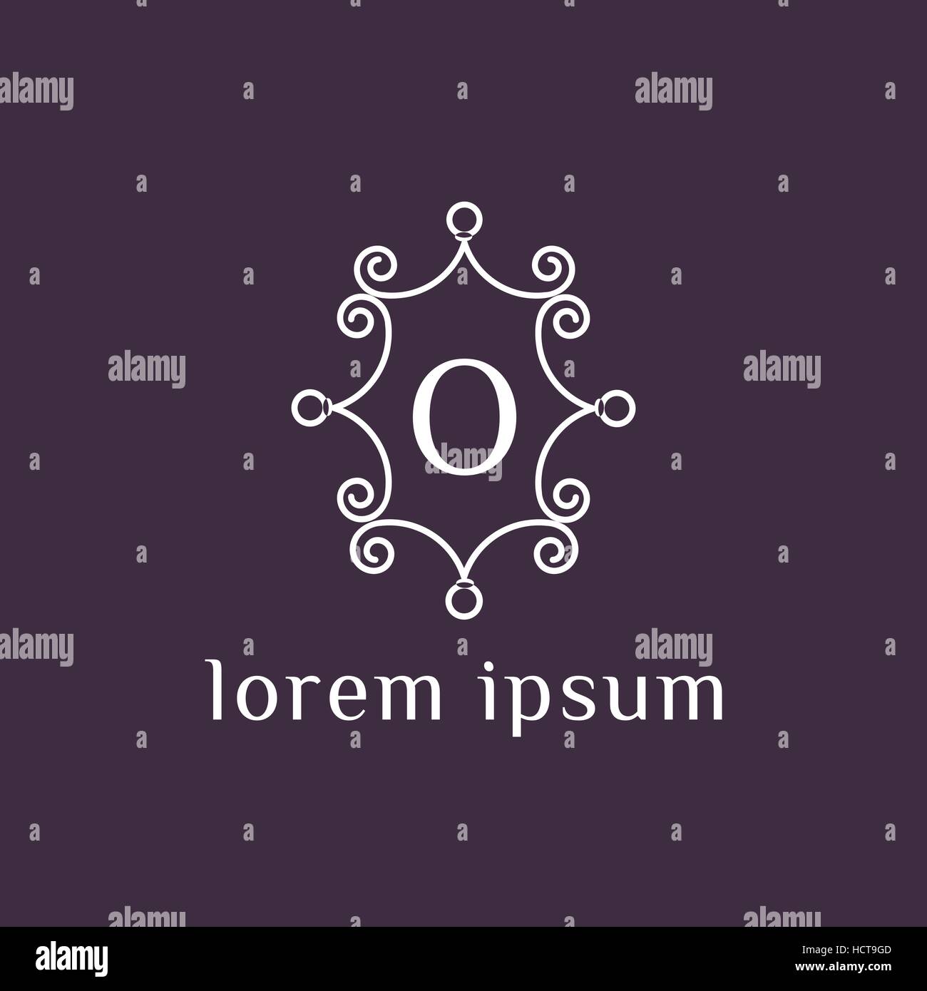 O letter business vector logo design. Initial letter brand identity ...