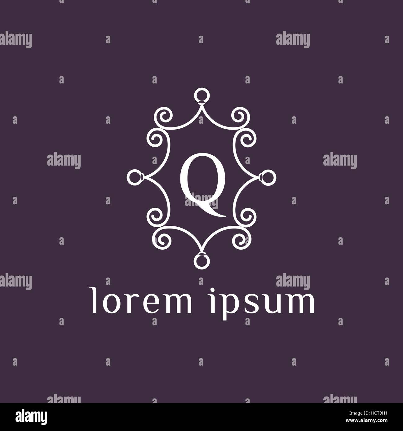 Q letter business vector logo design. Initial letter brand identity ...