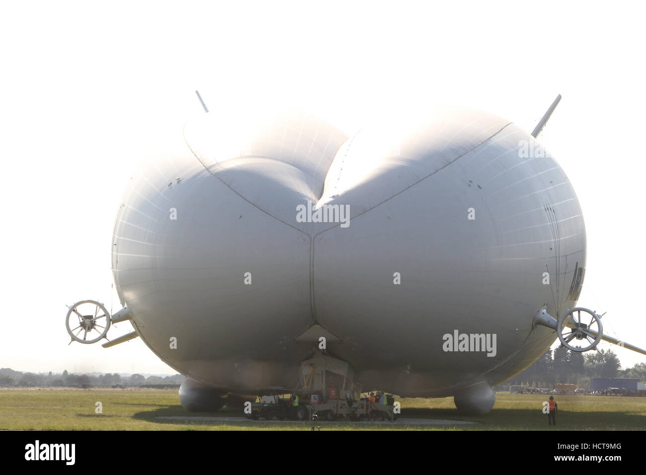 The Airlander 10, the world’s largest aircraft, undergoes final checks ...
