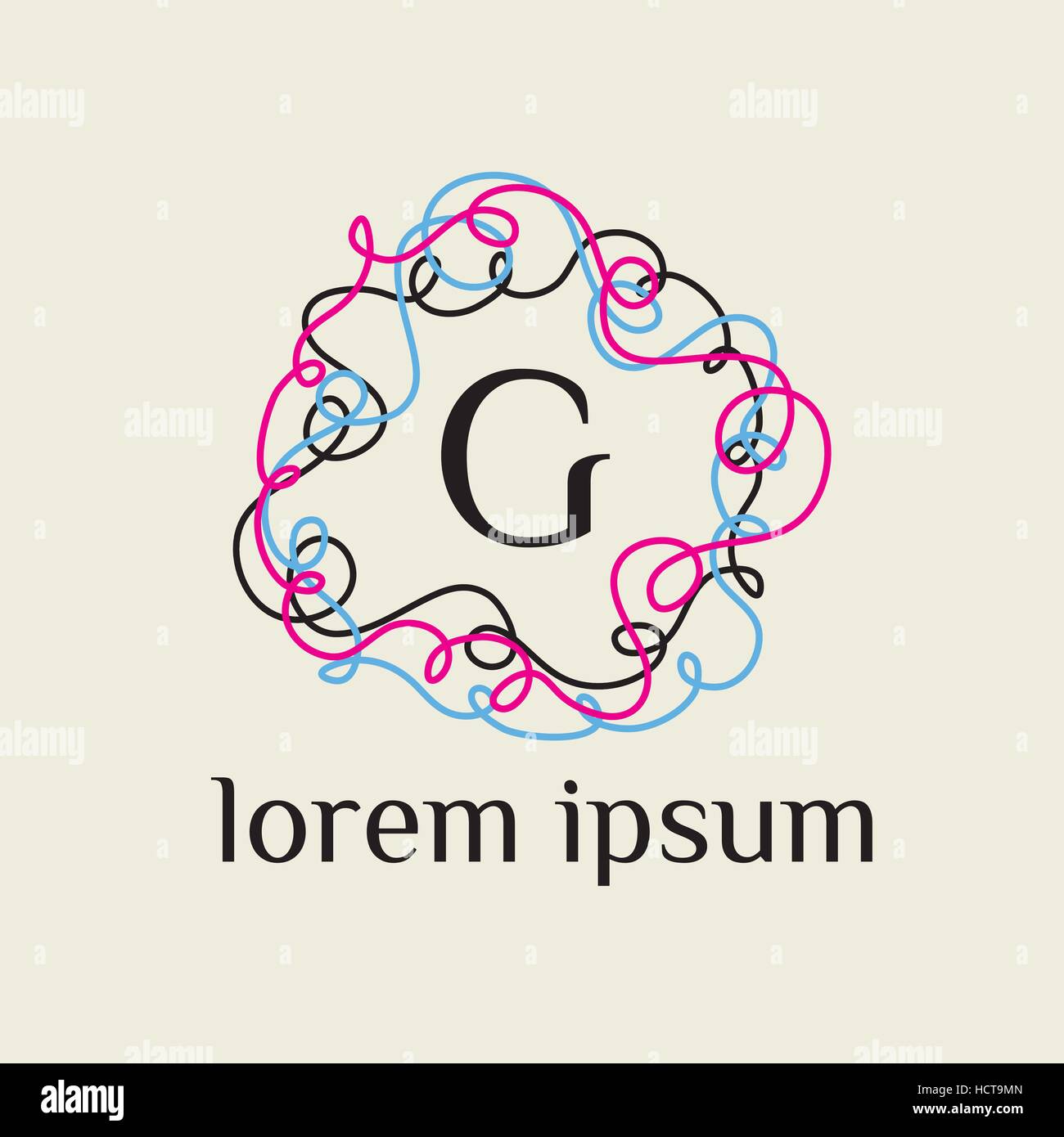 G letter vector logo design. Initial letter brand identity (sign ...