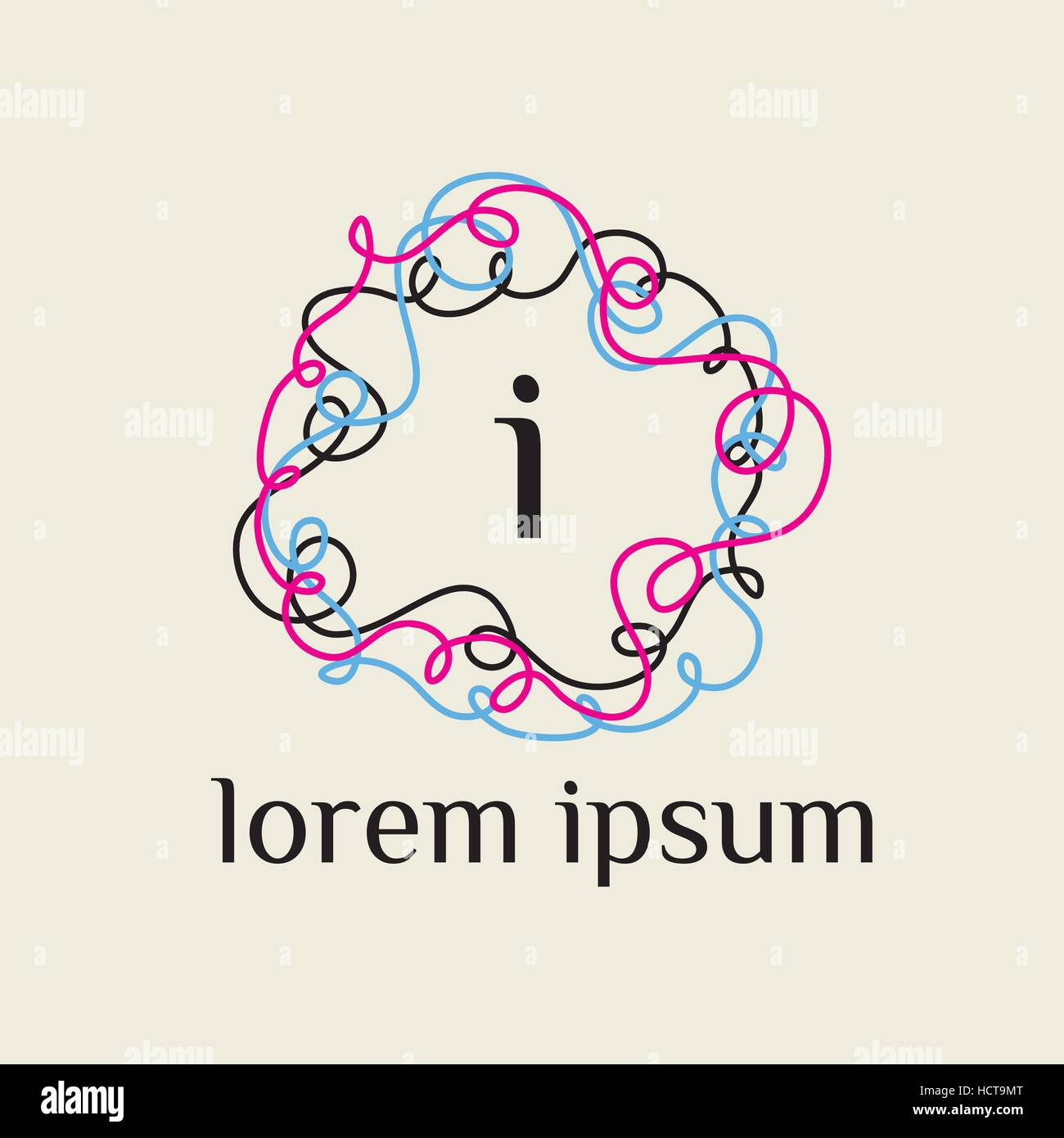 i letter vector logo design. Initial letter brand identity (sign ...