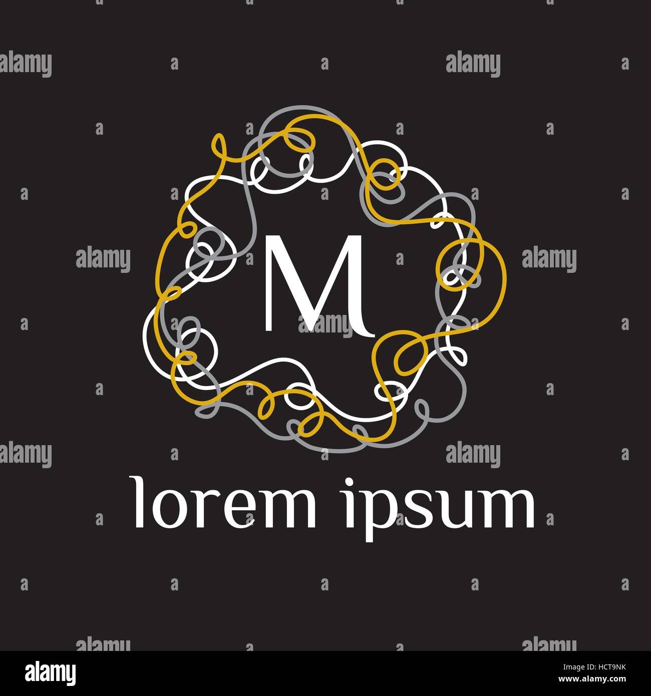 M letter business vector logo design. Initial letter brand identity ...