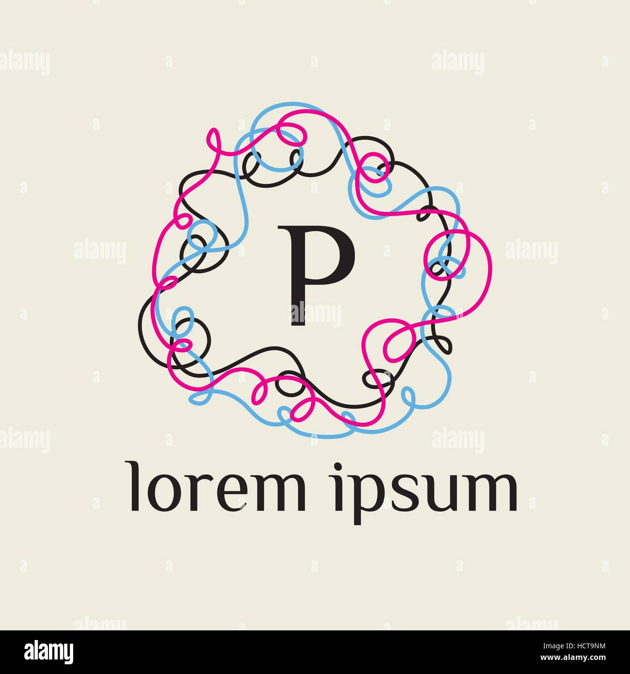 business vector logo design. Initial letter brand identity (sign ...