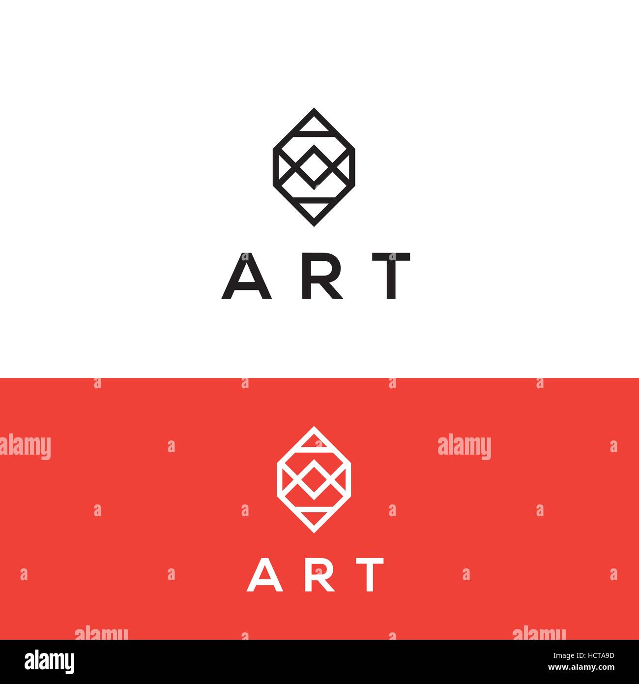 Art vector logo. Art gallery emblem, sign, symbol, design element ...
