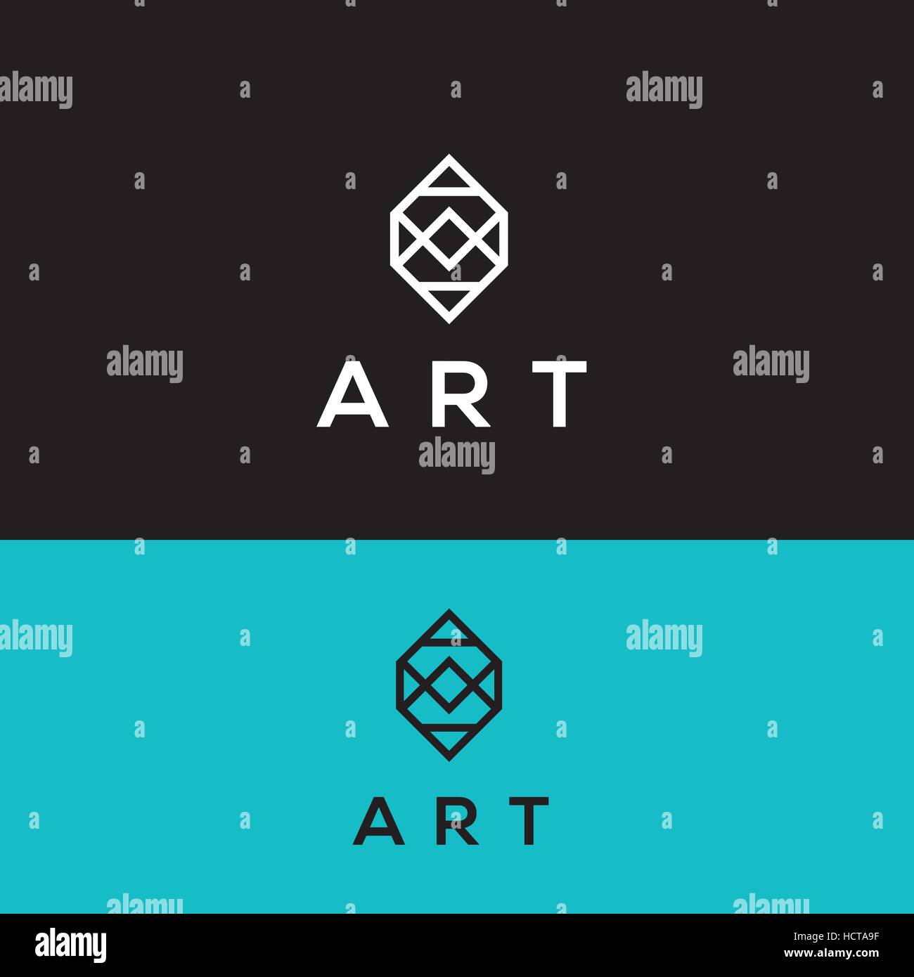 Art vector logo. Art gallery emblem, sign, symbol, design element ...