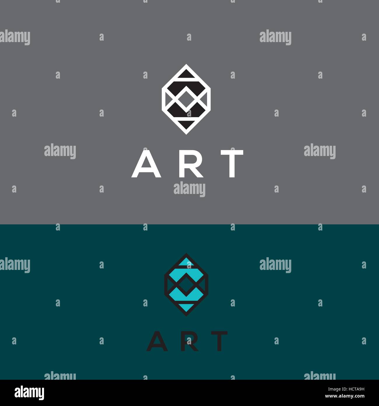 Art vector logo. Art gallery emblem, sign, symbol, design element ...